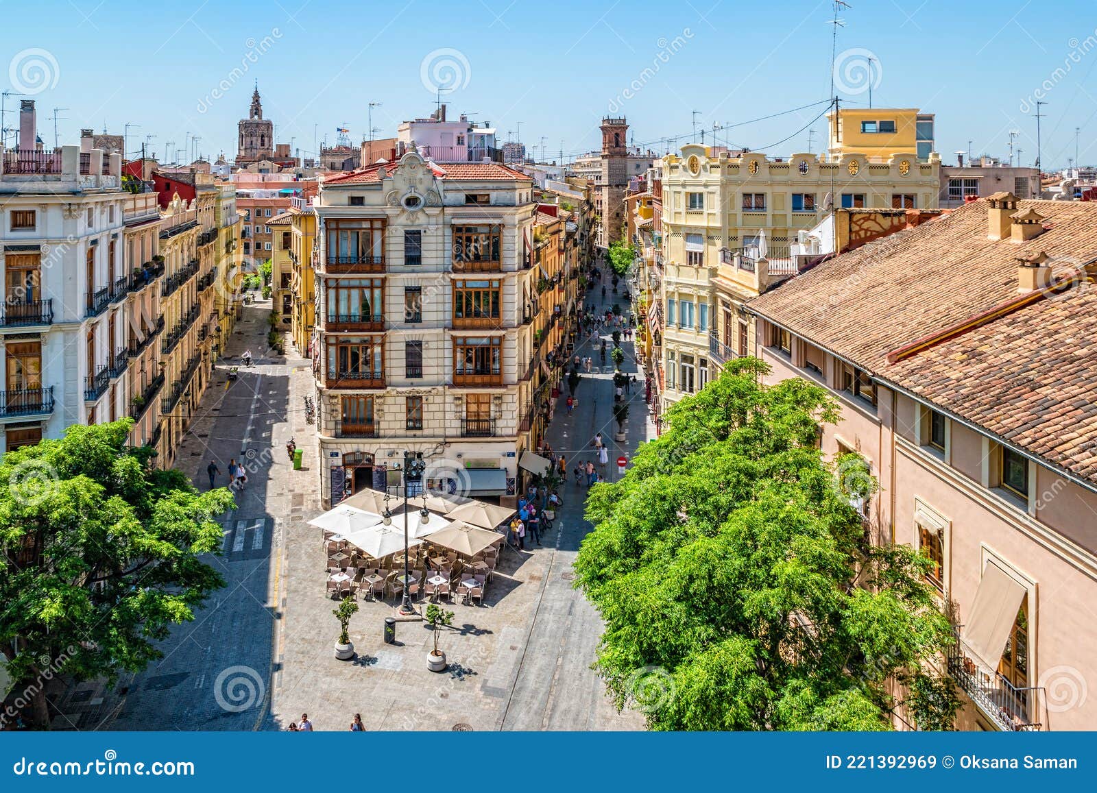 View of Valencia from Above Editorial Stock Image - Image of medieval ...