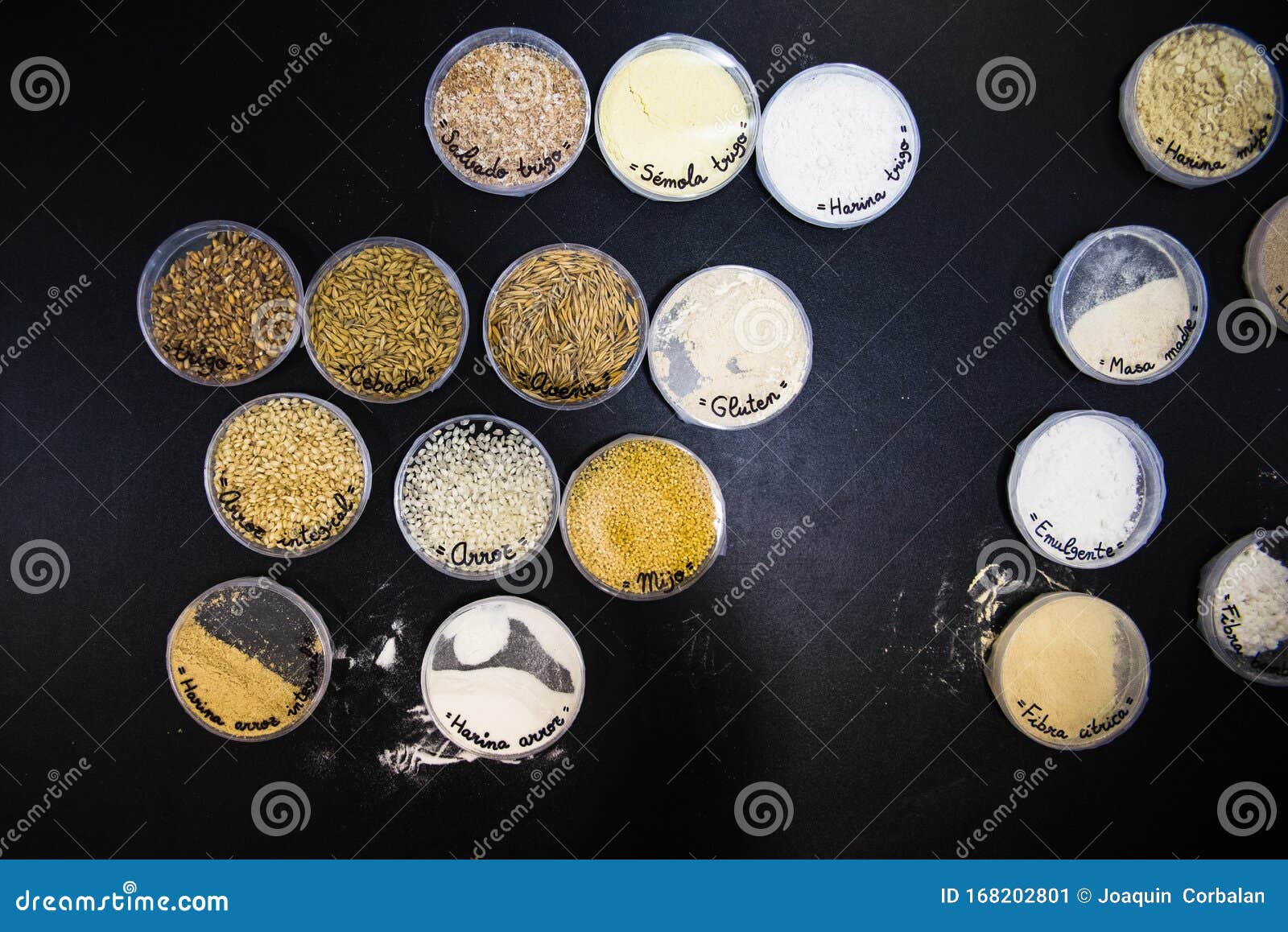 Valencia, Spain - May 25, 2019: Seed Samples of Different Types of ...