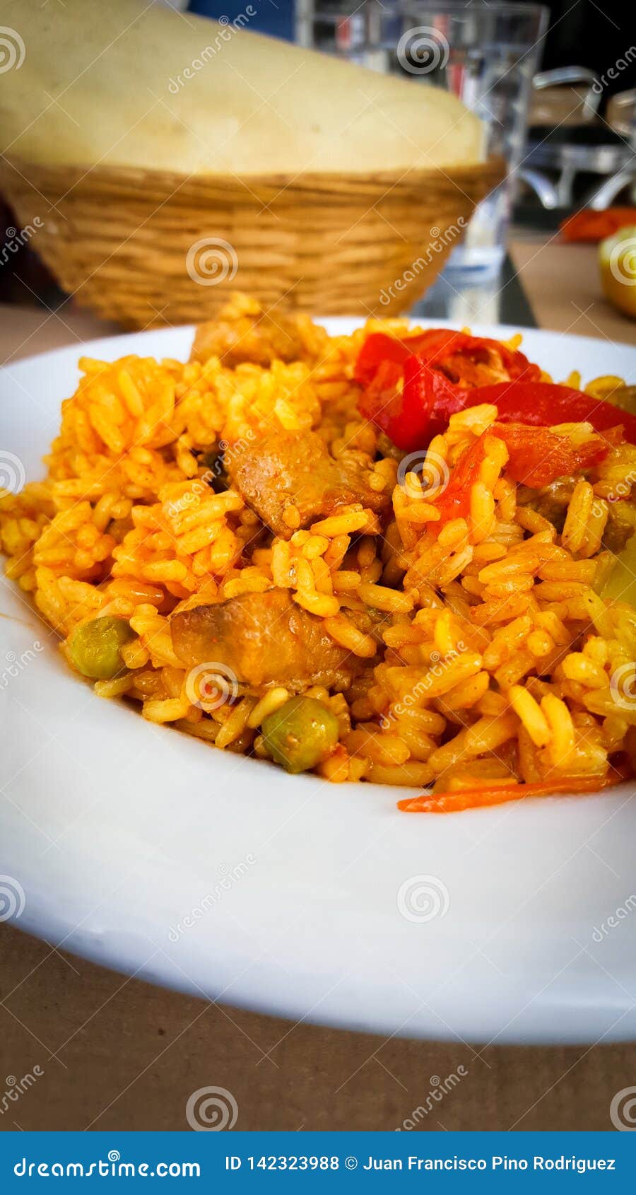 Valencian rice yellow stock photo. Image of healthy - 142323988