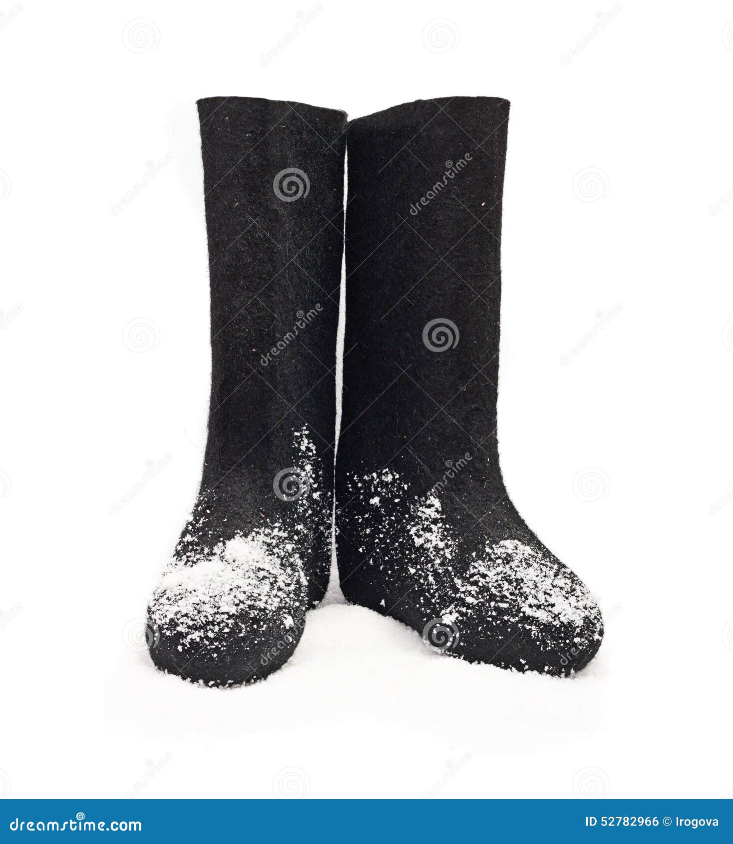 Valenki on the snow stock photo. Image of objects, russia - 52782966
