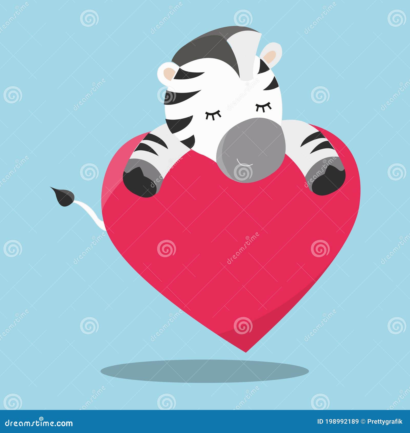Valentine Animals Zebra Heart 02 Stock Vector - Illustration of heart ...