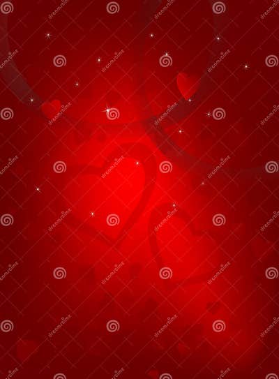 Valentine Background on Red Stock Illustration - Illustration of ...