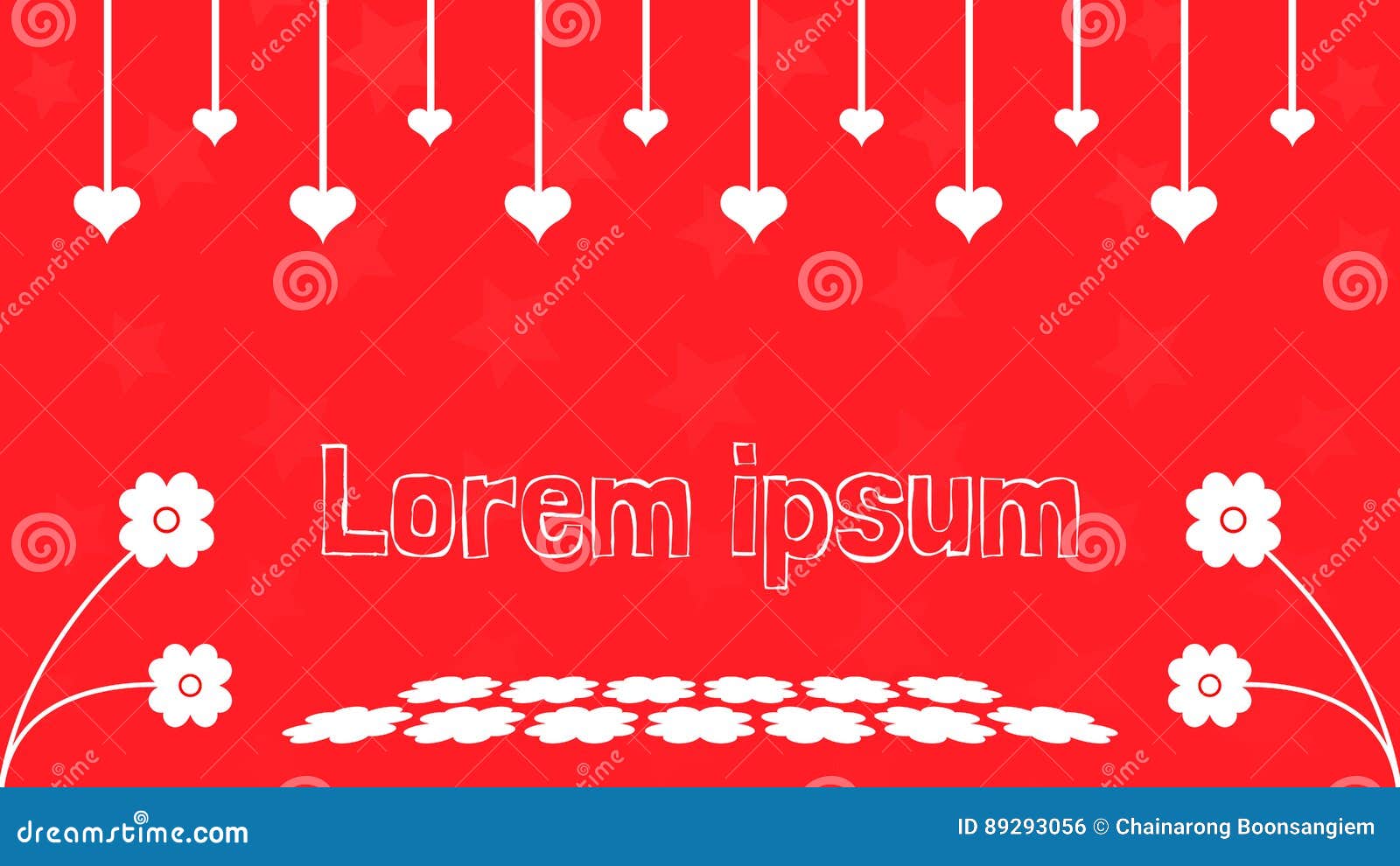 Valentine Background on Red Theme Stock Vector - Illustration of ...