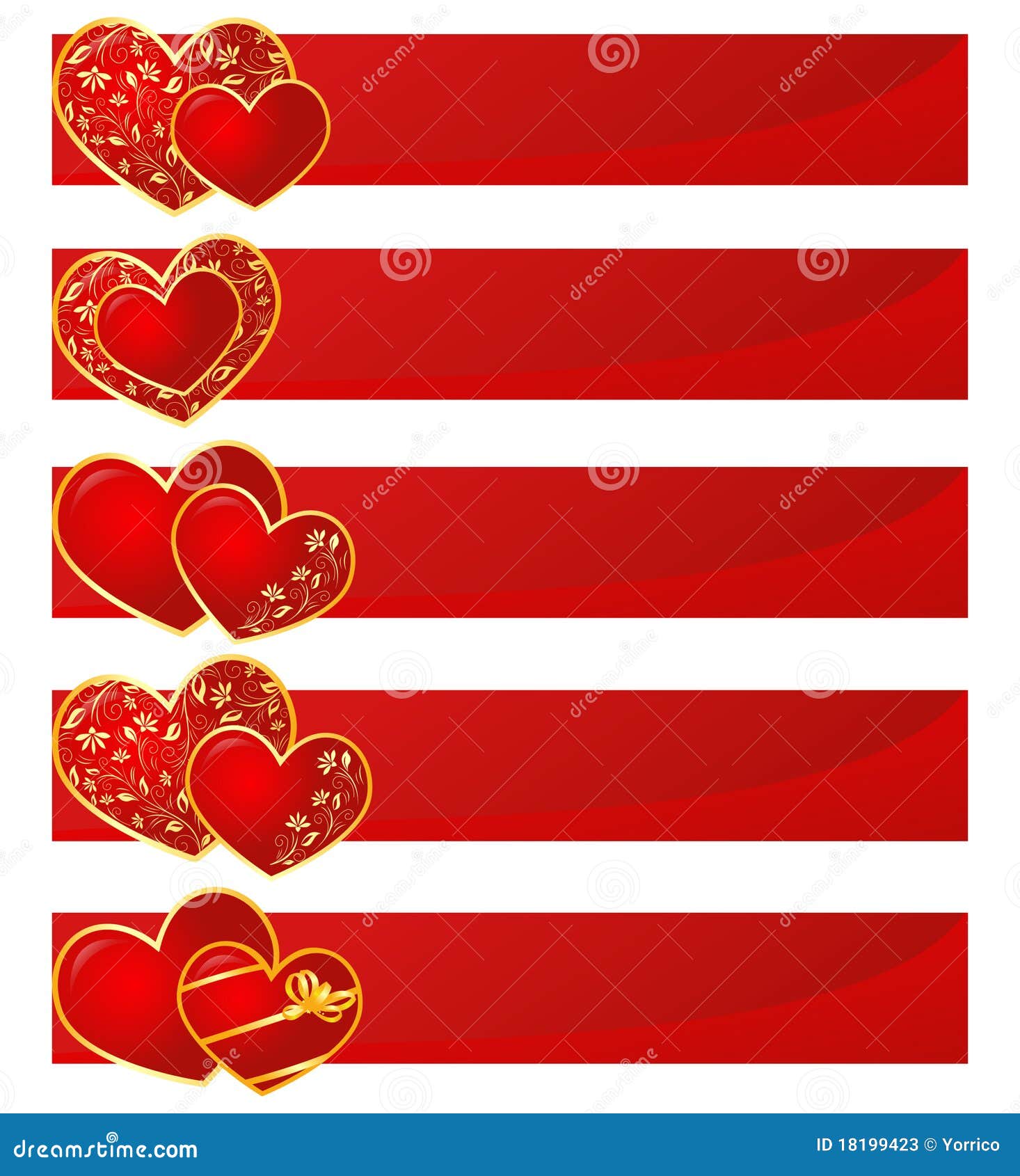 Valentine banner stock vector. Illustration of ornate - 18199423