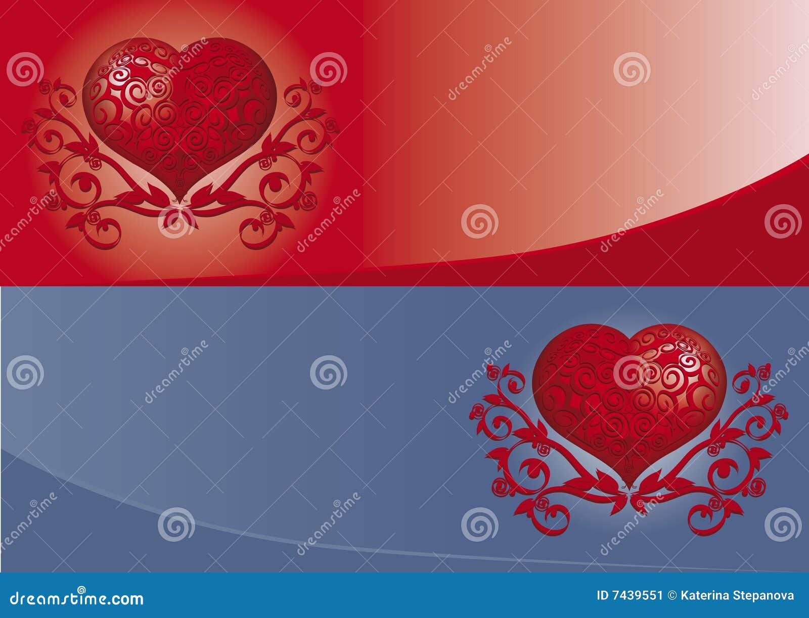 Valentine banner stock vector. Illustration of beautiful - 7439551