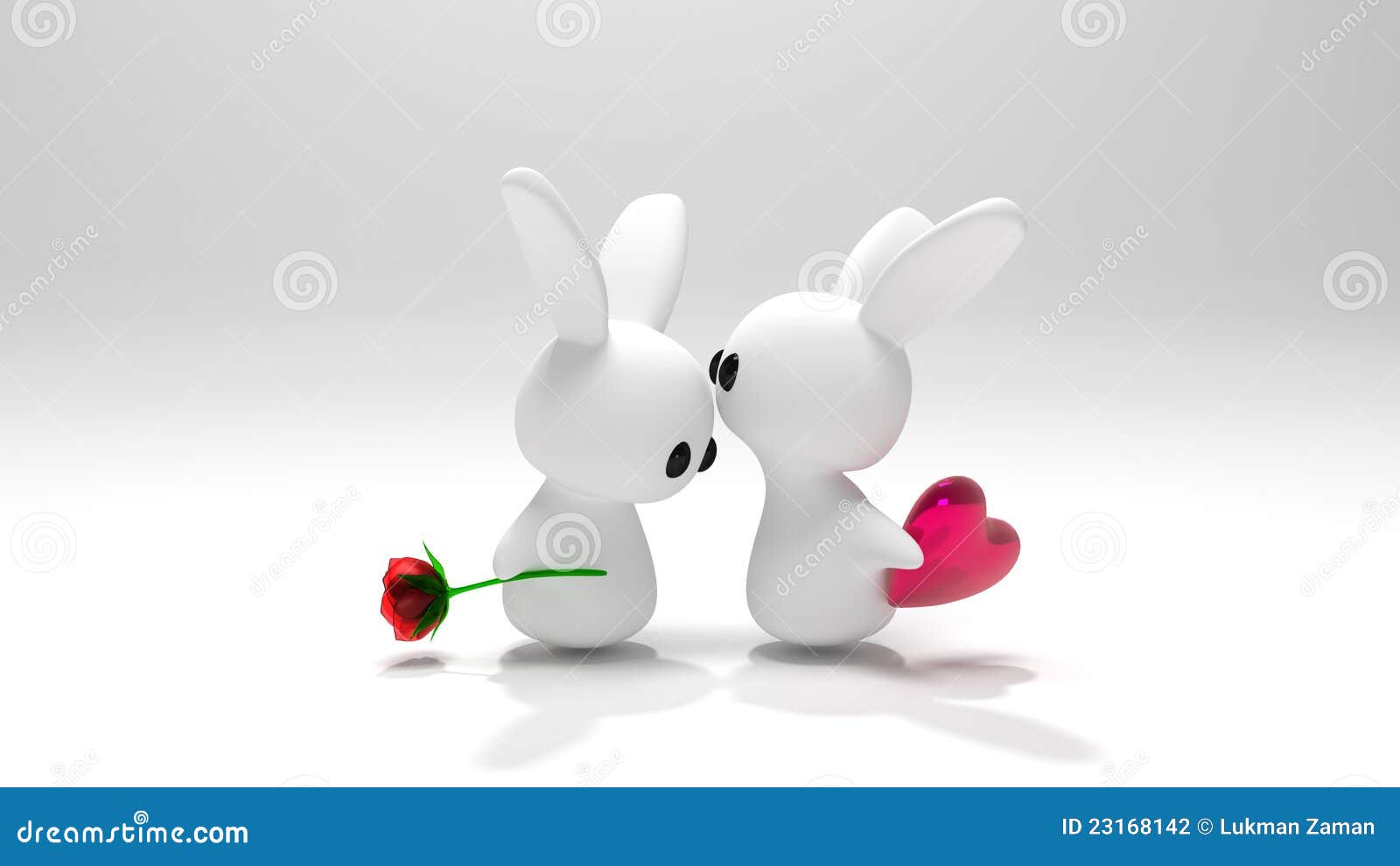 Valentine Bunnies stock illustration. Illustration of kissing - 23168142