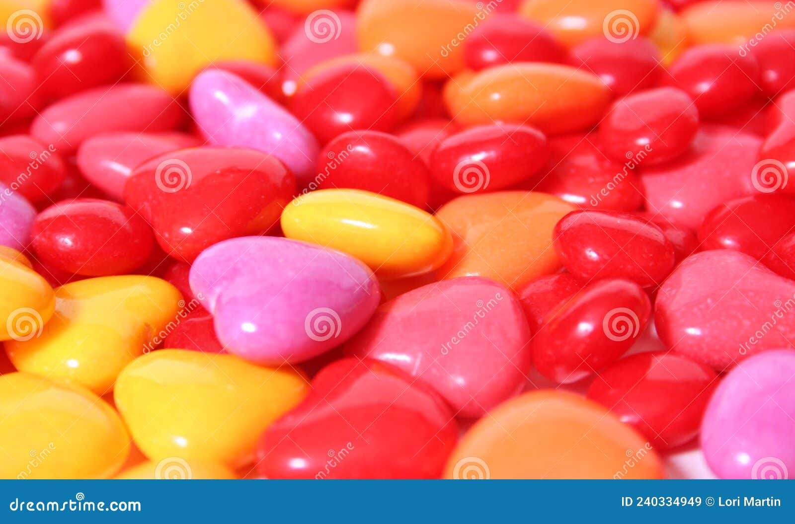 Valentine Candy. Pile of Pink and Red Candy Stock Image - Image of ...