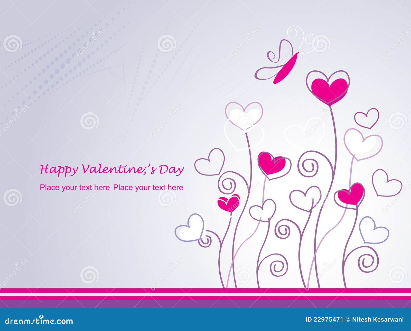Valentine Card Illustration on Abstract Background Stock Vector ...