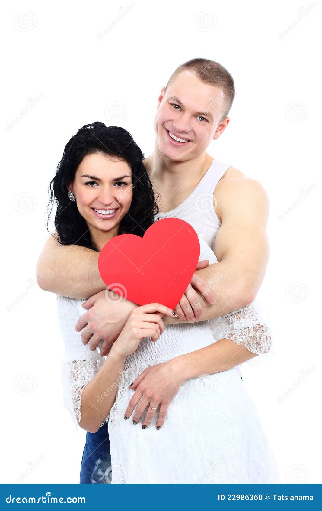 Valentine couple isolated stock photo. Image of romence - 22986360