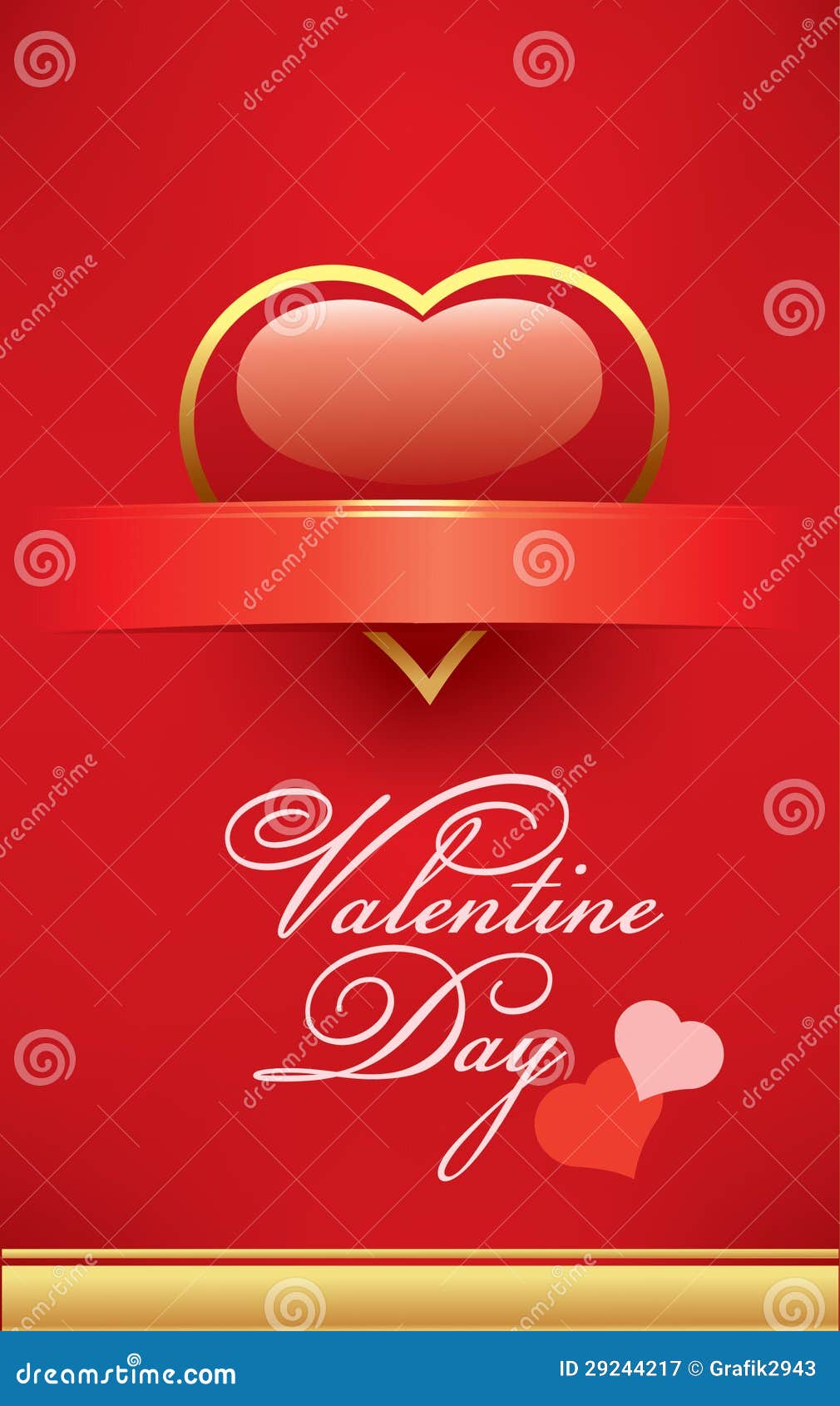 Valentine Day Card with Red Heart Editorial Photography - Illustration ...