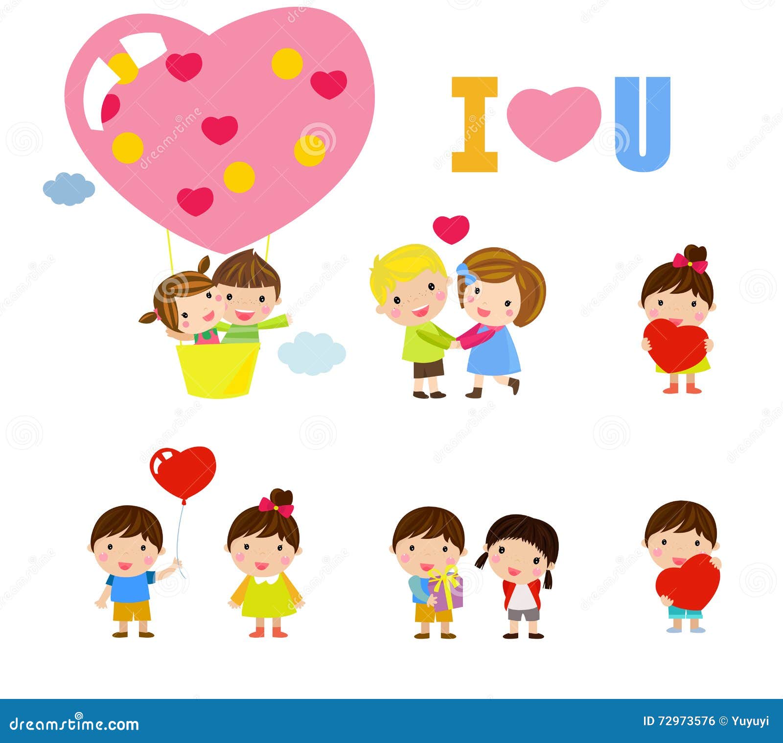 Valentine Doodle Boy and Girl Stock Vector - Illustration of groom ...