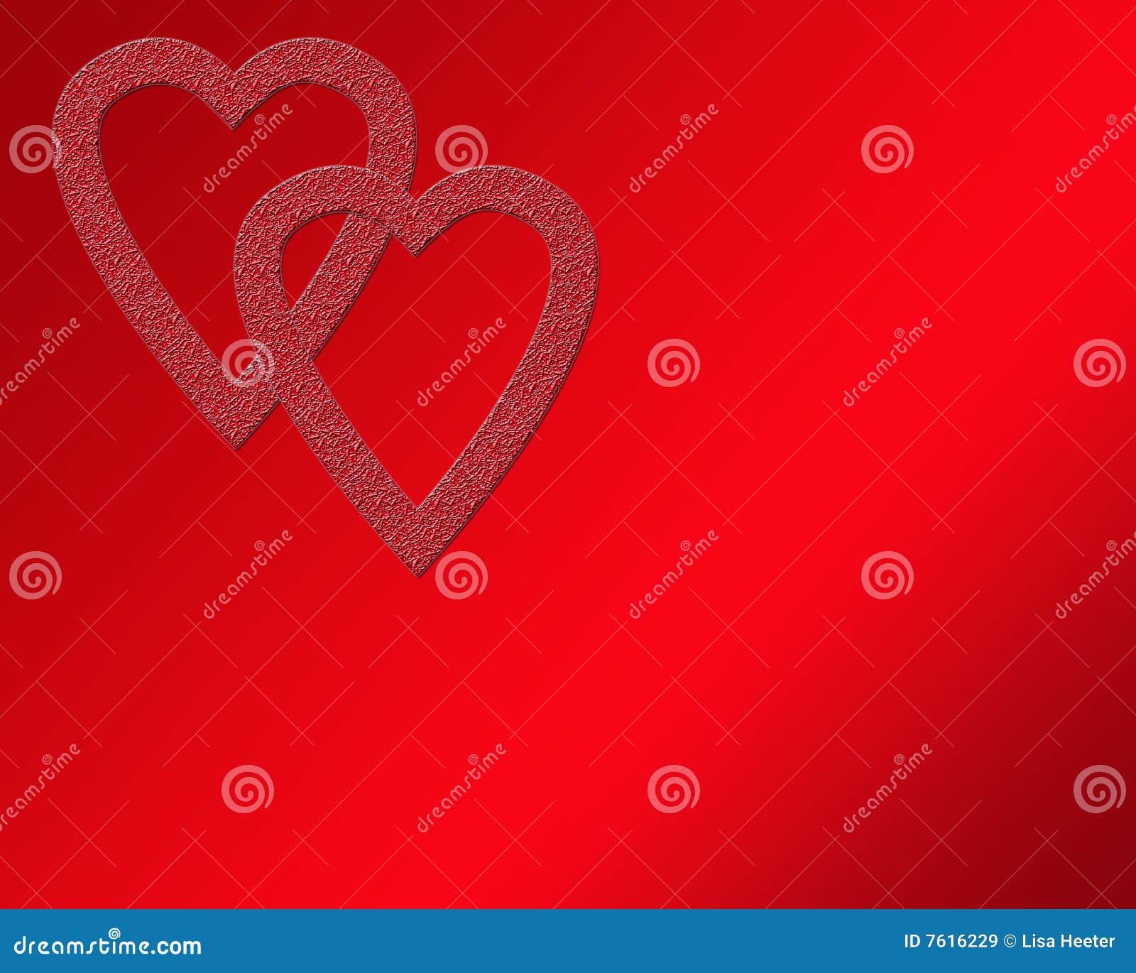 Valentine Double Heart stock illustration. Illustration of love - 7616229