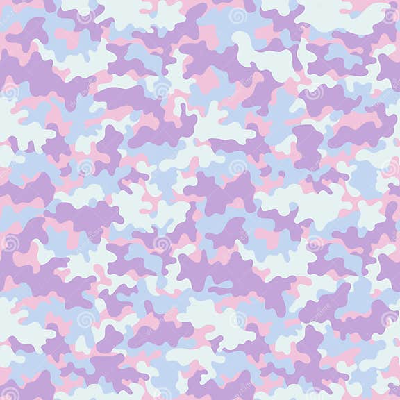 Pastel Camouflage Seamless Pattern Stock Vector - Illustration of navy ...