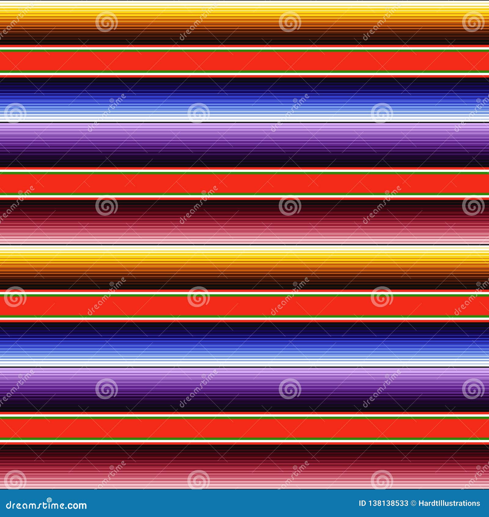Serape Seamless Pattern stock vector. Illustration of celebration ...