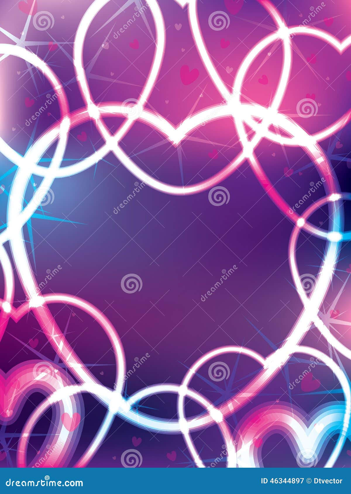 Valentine Effect Love Shape Background Stock Vector - Illustration of ...