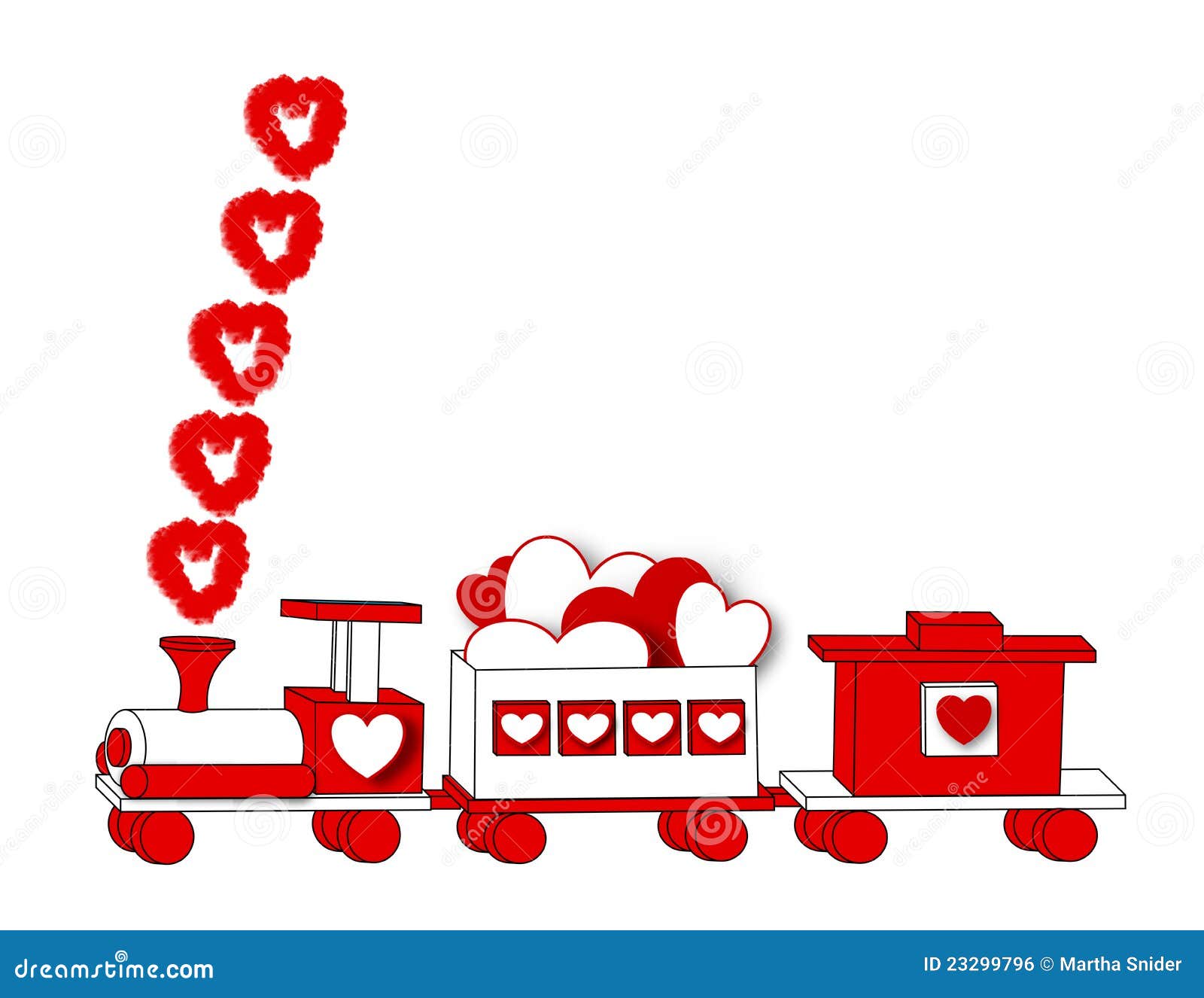 Valentine Express stock illustration. Illustration of memo - 23299796