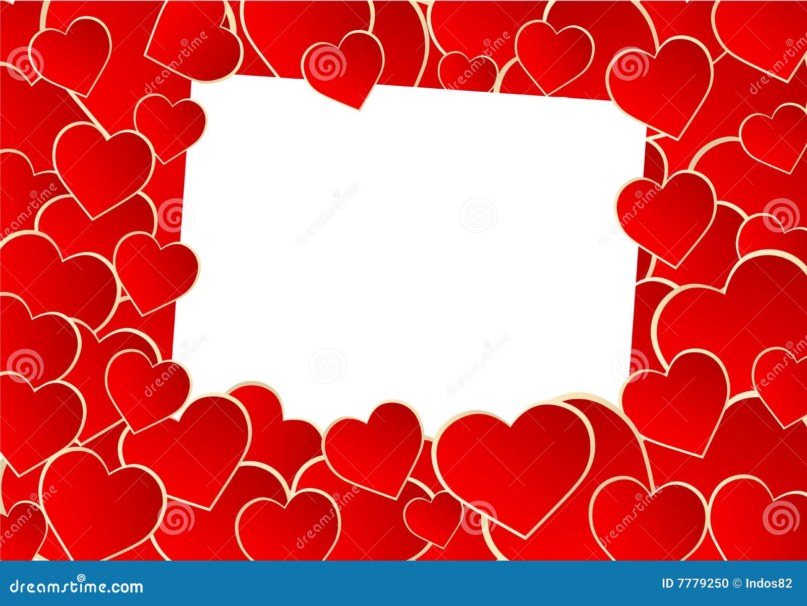 Valentine frame stock vector. Illustration of abstract - 7779250
