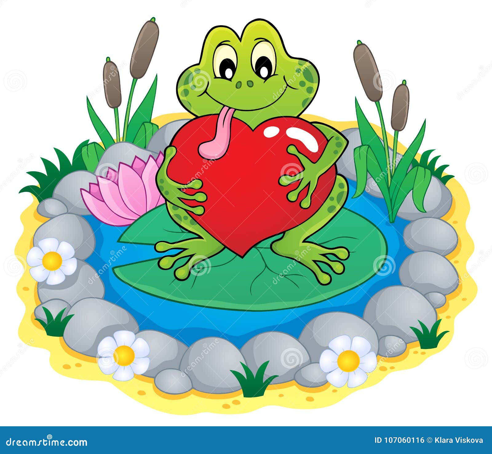 Valentine Frog Theme Image 3 Stock Vector - Illustration of seasonal ...