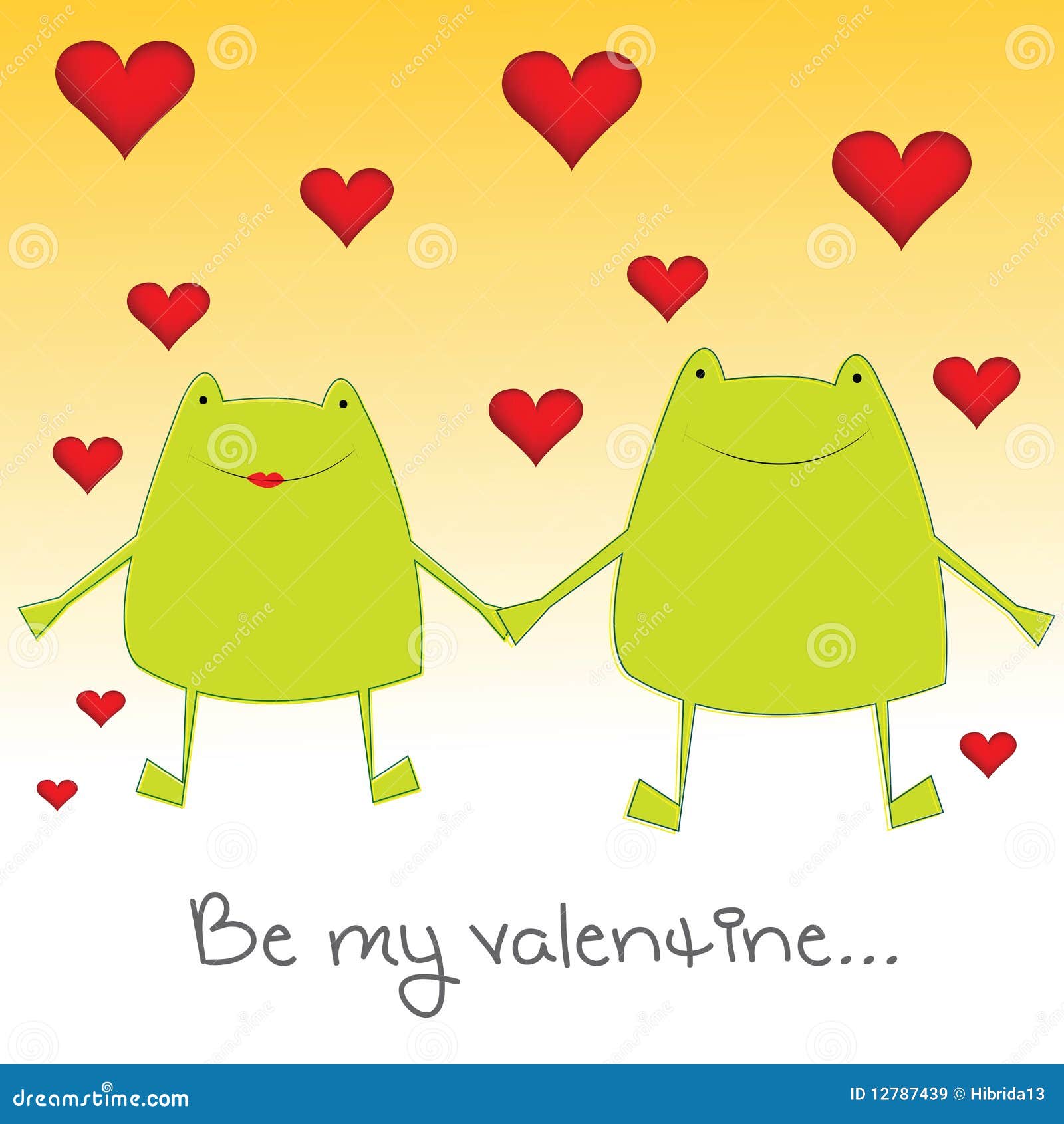 Valentine frogs stock illustration. Illustration of cloud - 12787439