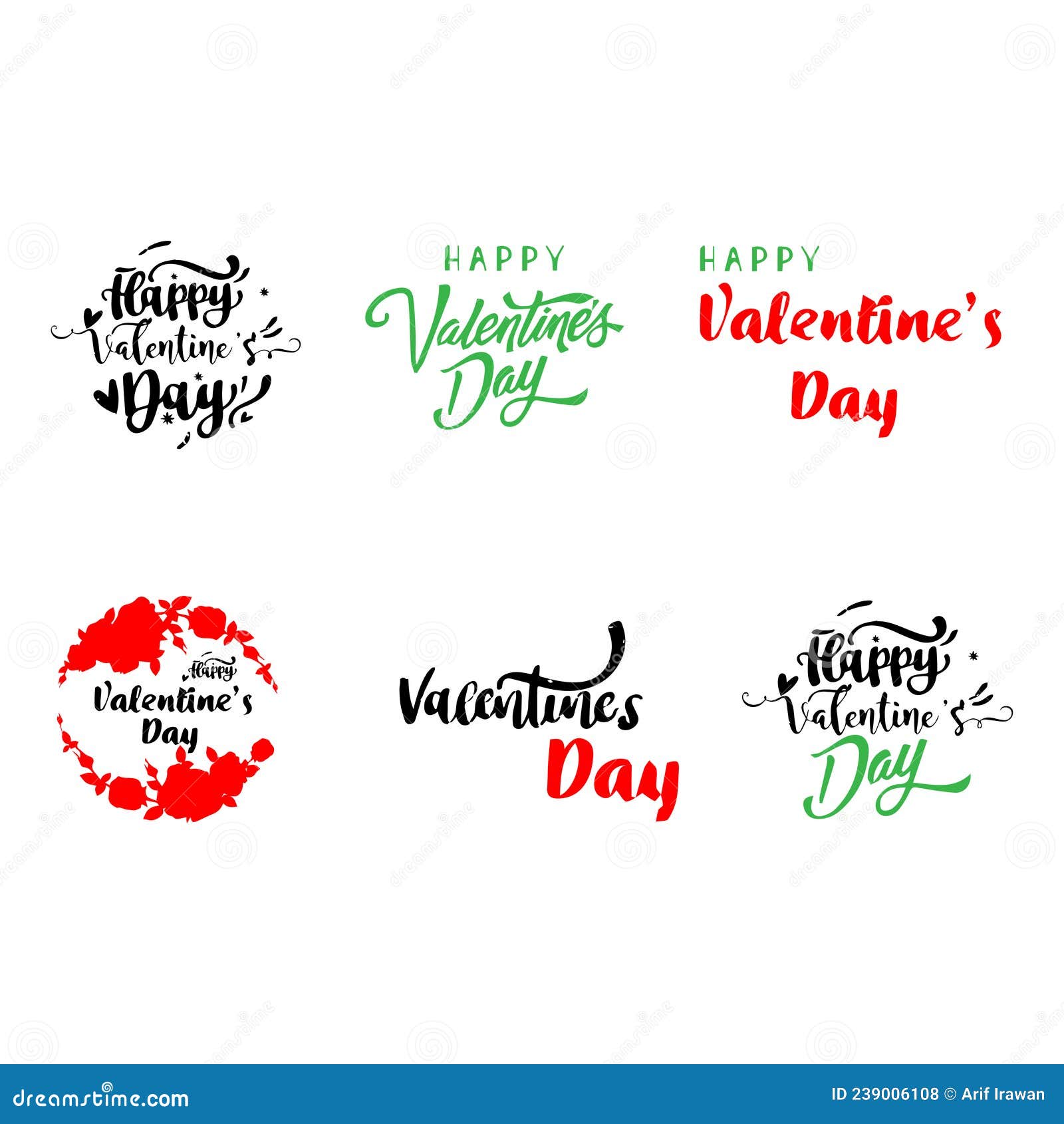 Valentine Hand Lettering Text Vector Stock Vector - Illustration of ...