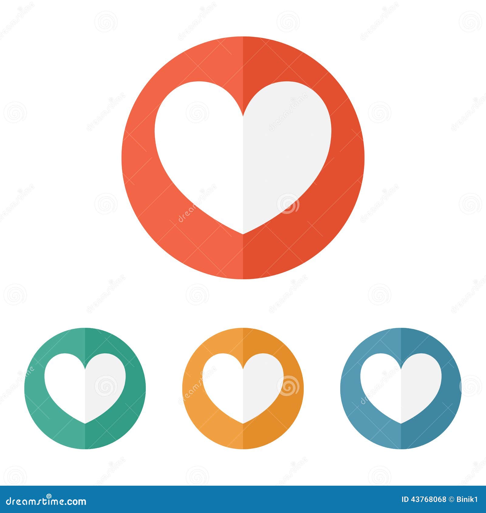 Valentine heart icon stock vector. Illustration of happy - 43768068