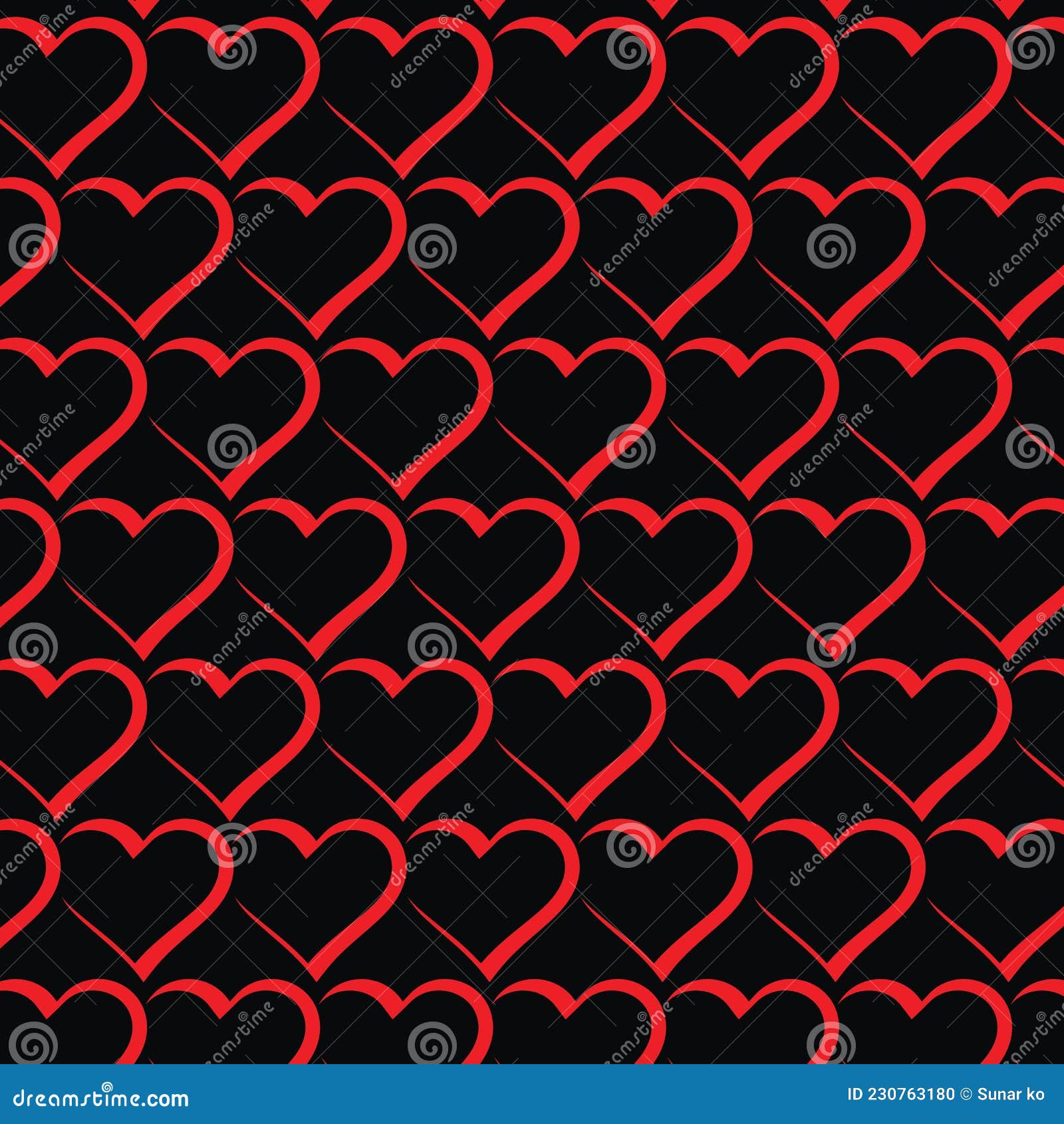 Valentine and Heart Seamless Pattern Background,Heart Pattern Vector Art, Icons, and Graphics ...