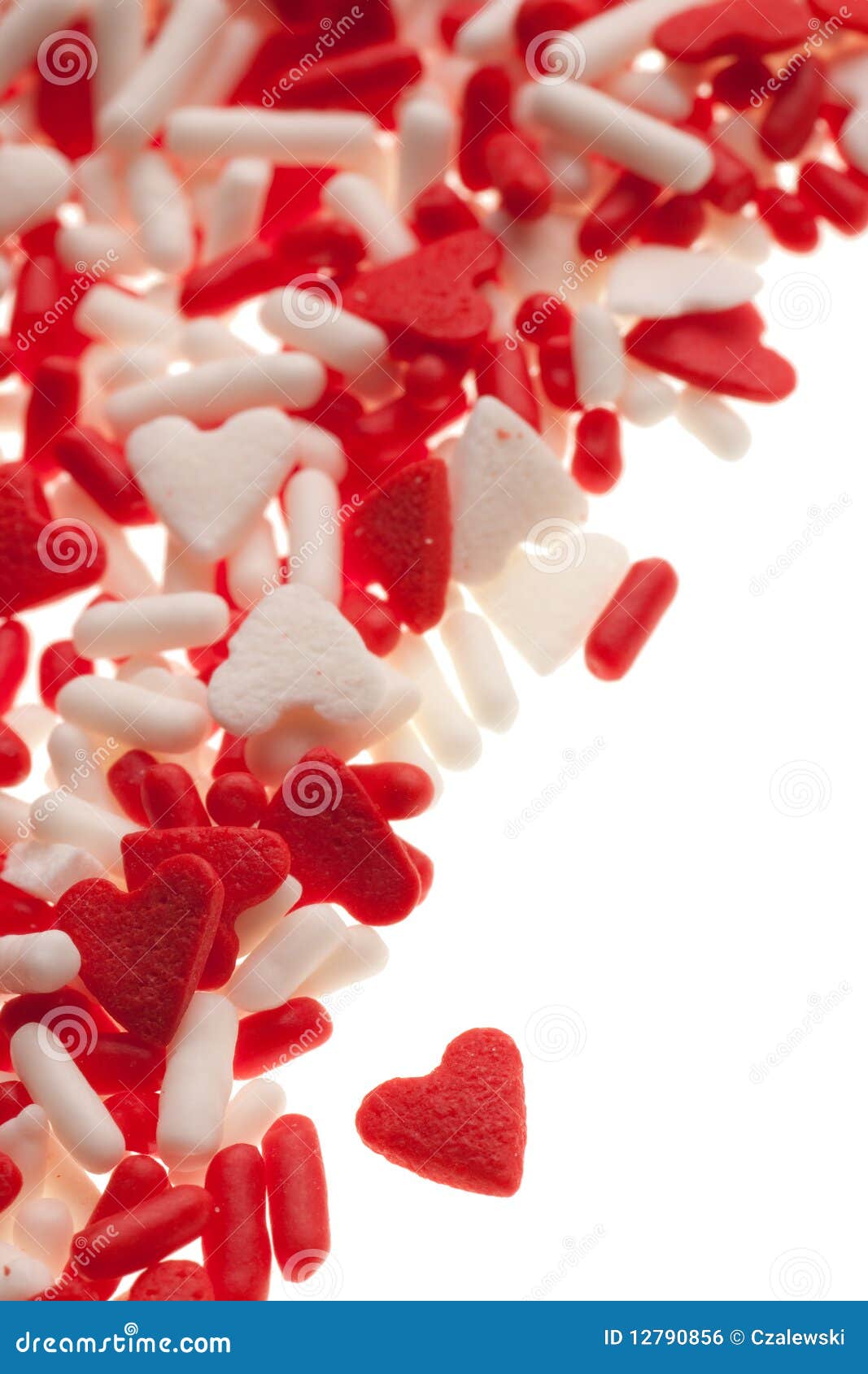 Valentine heart sprinkles stock photo. Image of love - 12790856