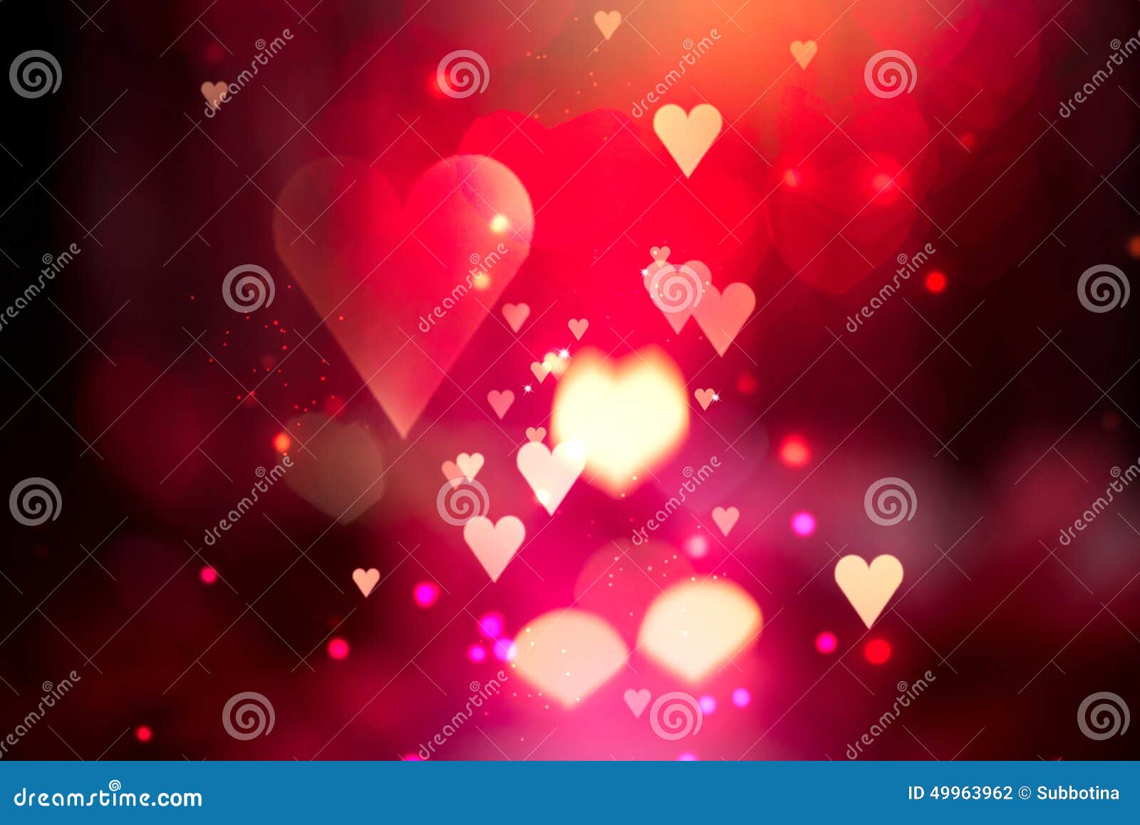 Valentine Hearts Abstract Background Ilustração Stock - Ilustração de ...