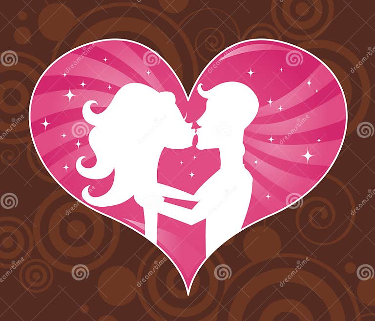 Valentine Kiss stock vector. Illustration of stripes, sparkle - 1697697