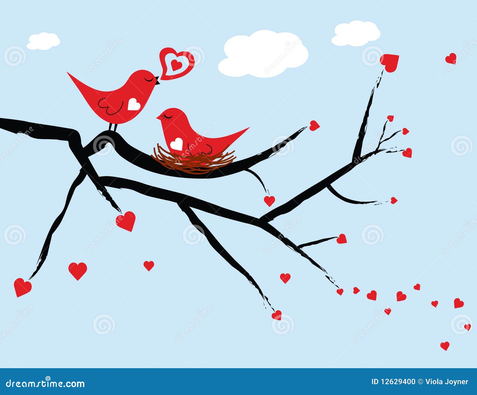 Acrylic Valentine love birds Art & Collectibles Painting etna.com.pe