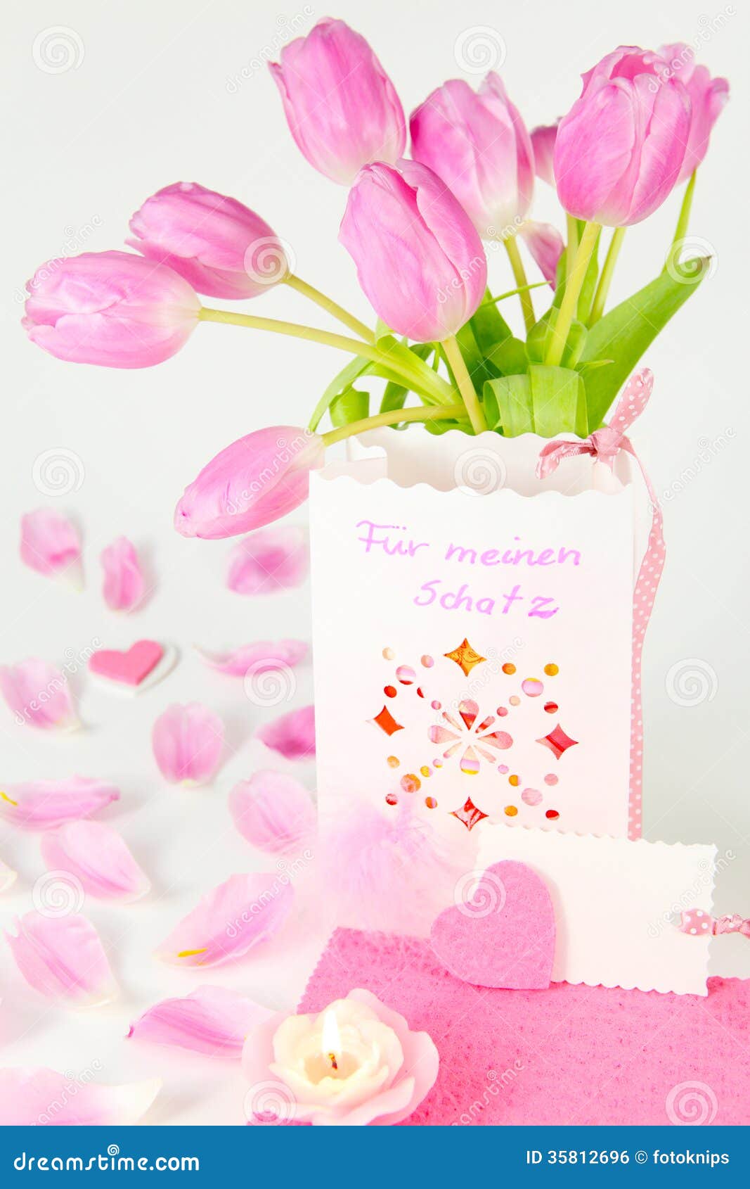 Valentine, love token stock photo. Image of floral, candlelight - 35812696