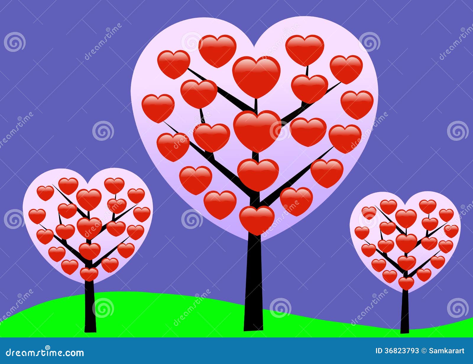 Valentine Love Tree - Vector Stock Vector - Illustration of concepts ...