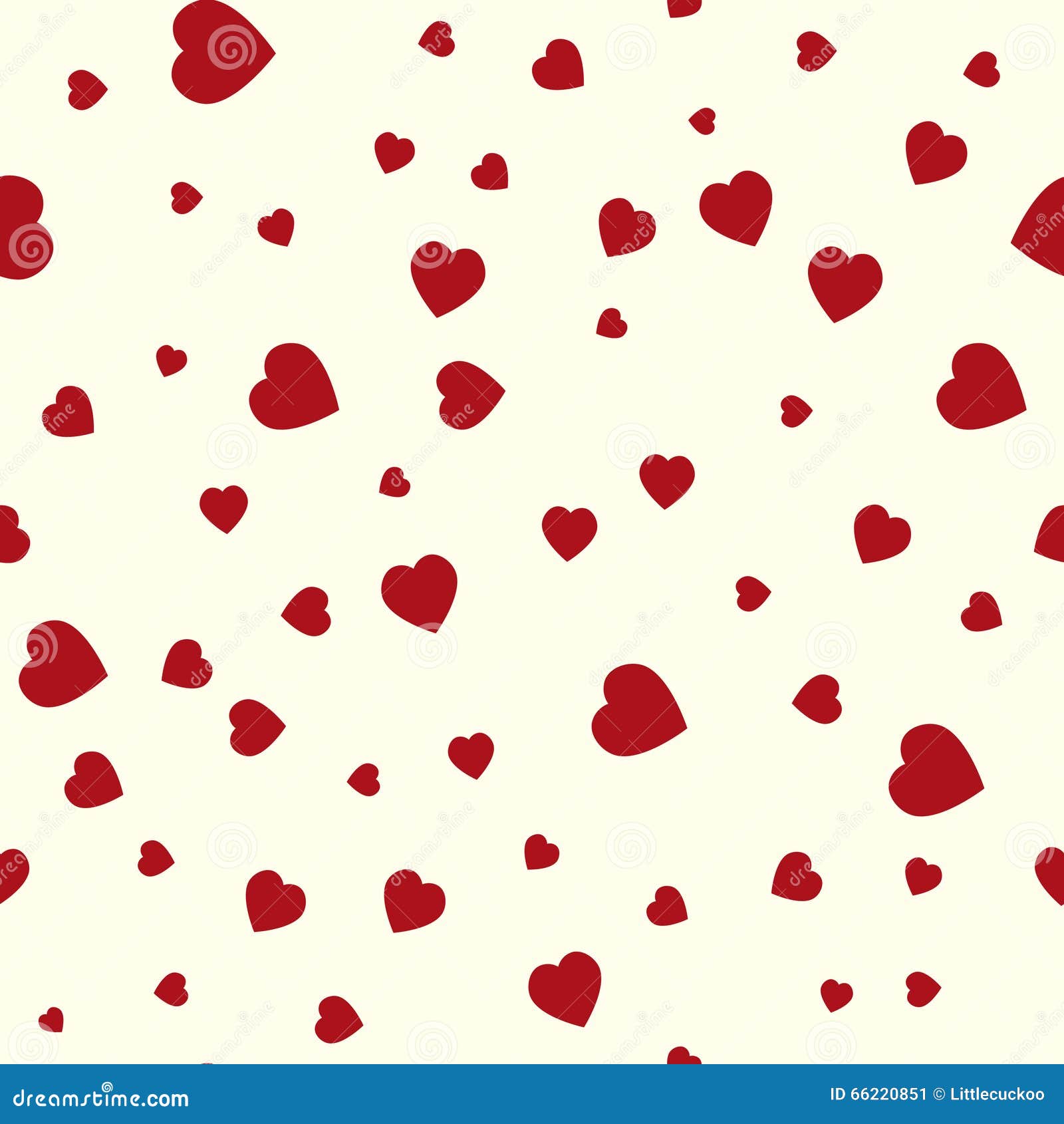 Valentine Pattern. Seamless Texture with Hearts Stock Vector ...