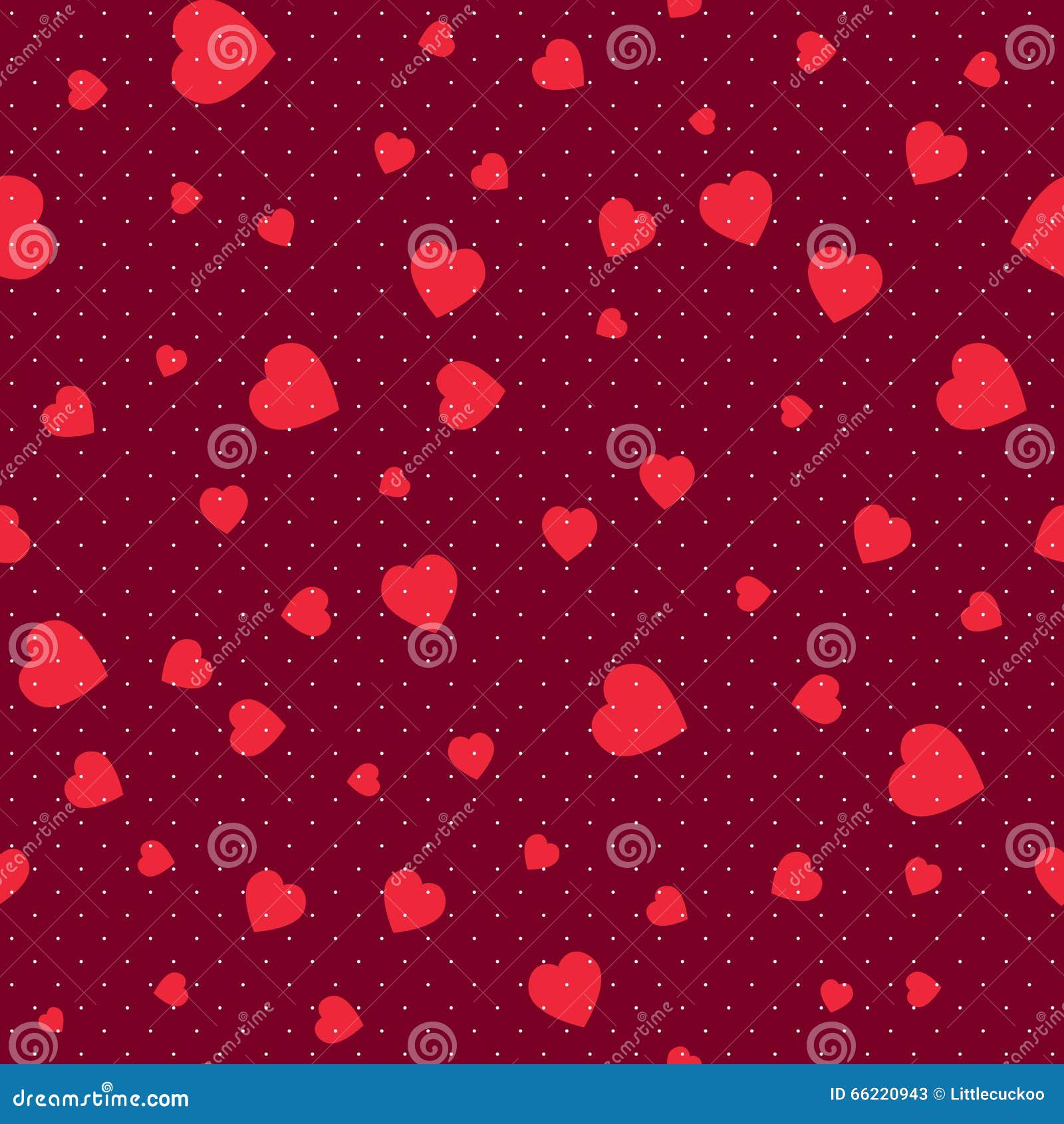 Valentine Pattern. Seamless Texture with Hearts Stock Vector ...