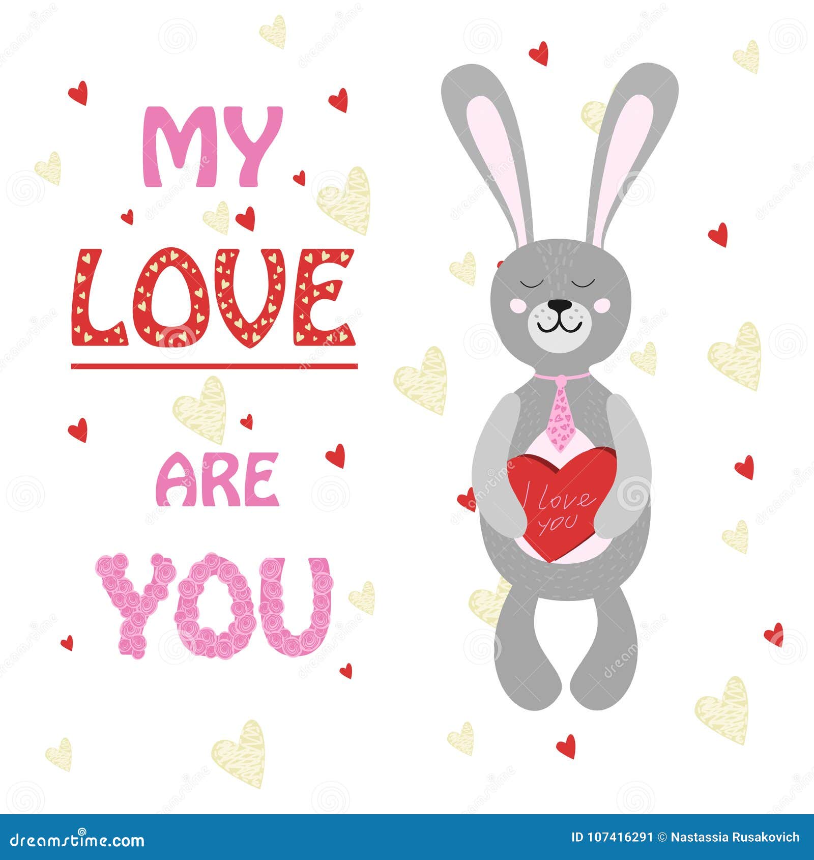 Valentine Rabbit ,Bunny with Box of Chocolates Heart Stock Vector ...