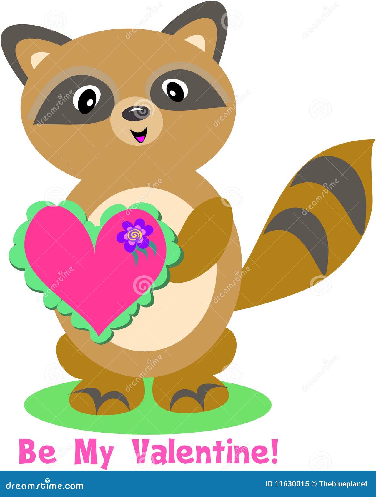 Valentine Raccoon stock vector. Illustration of symbol - 11630015