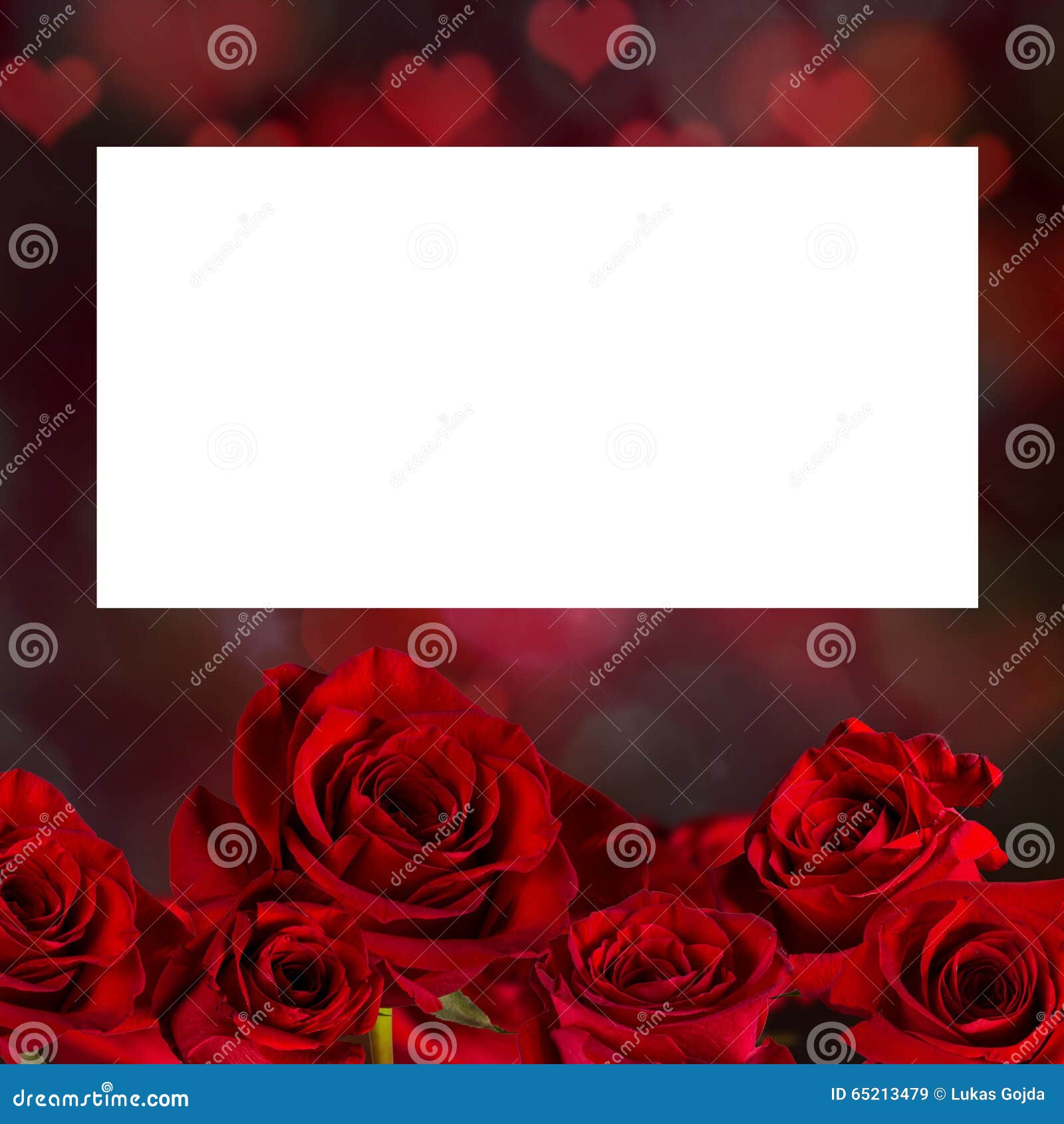 Valentine Red Rose Abstract Background. Stock Image - Image of blur ...