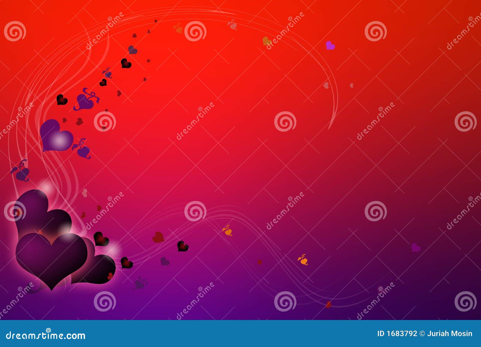 Valentine rouge et pourpré illustration stock. Illustration du vacances ...