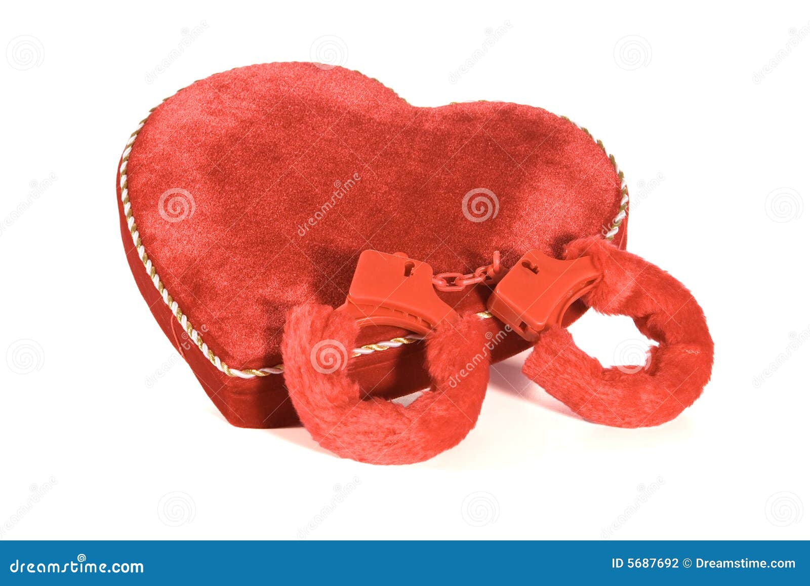 Valentine S Candy & Handcuffs Stock Photo - Image of bondage, kinky ...