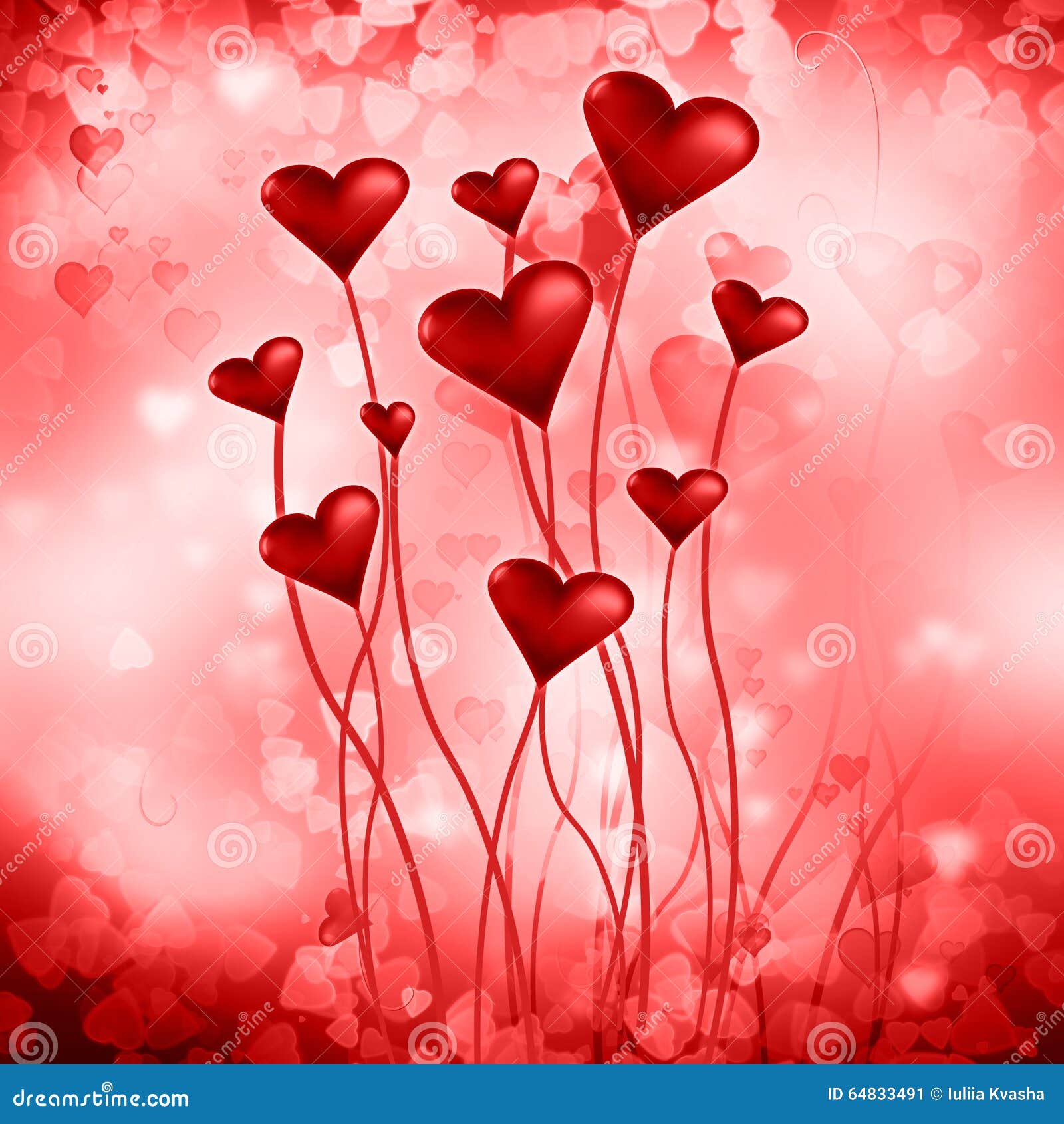 Valentine S Day Abstract Background Stock Illustration - Illustration ...