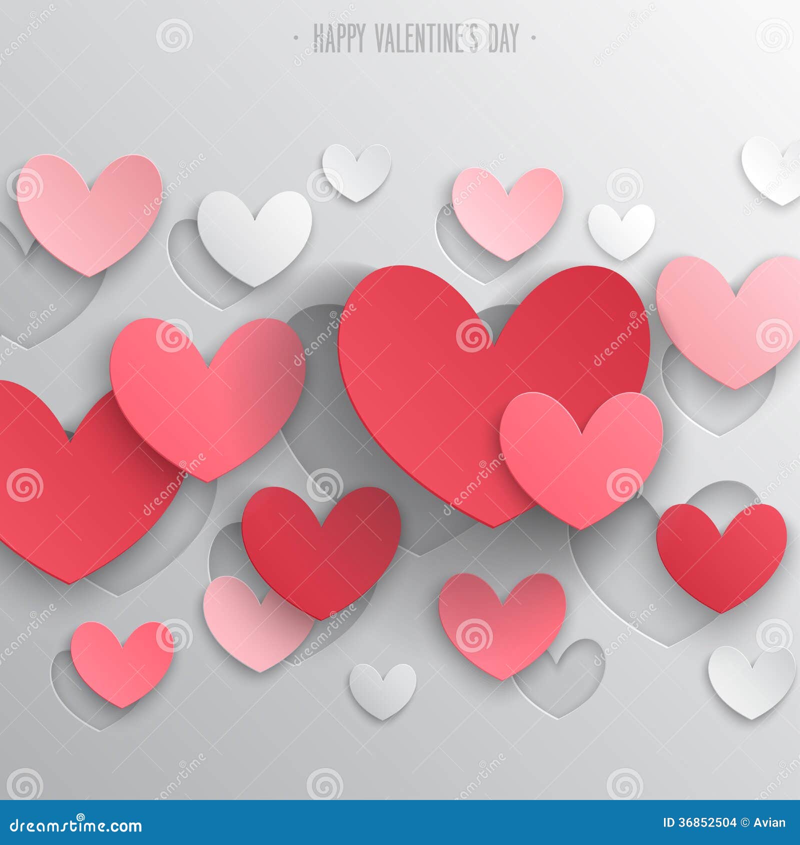 Valentine`s Day Abstract Background. Stock Vector - Illustration of ...