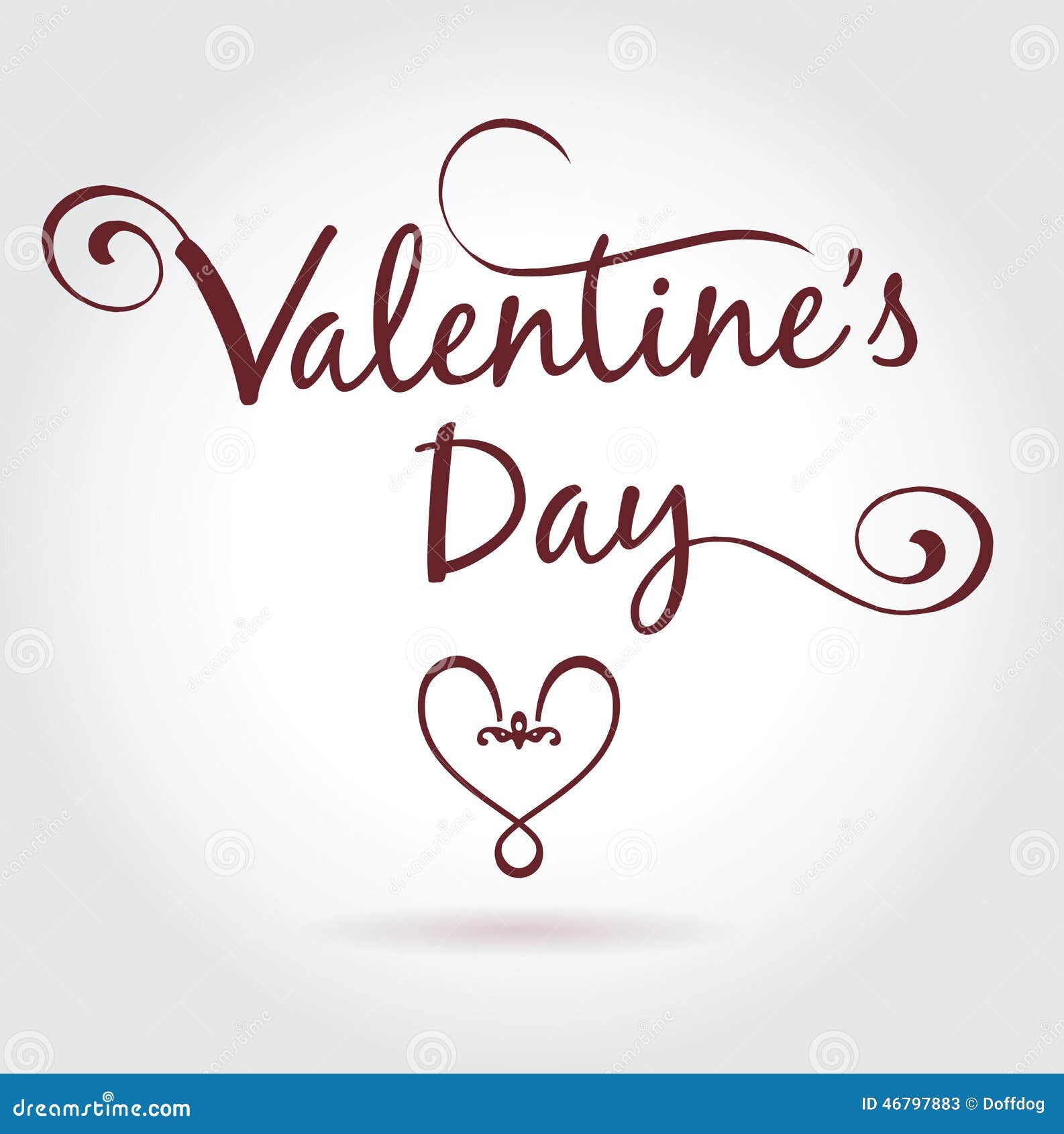 Valentine S Day Calligraphy Stock Vector - Illustration of design ...