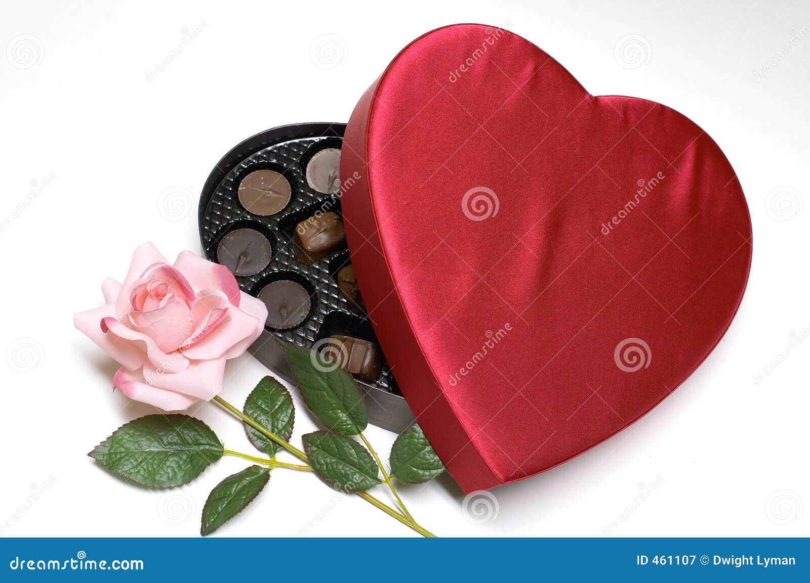 Valentine S Day Candy Heart and Rose Stock Image - Image of love, rose ...