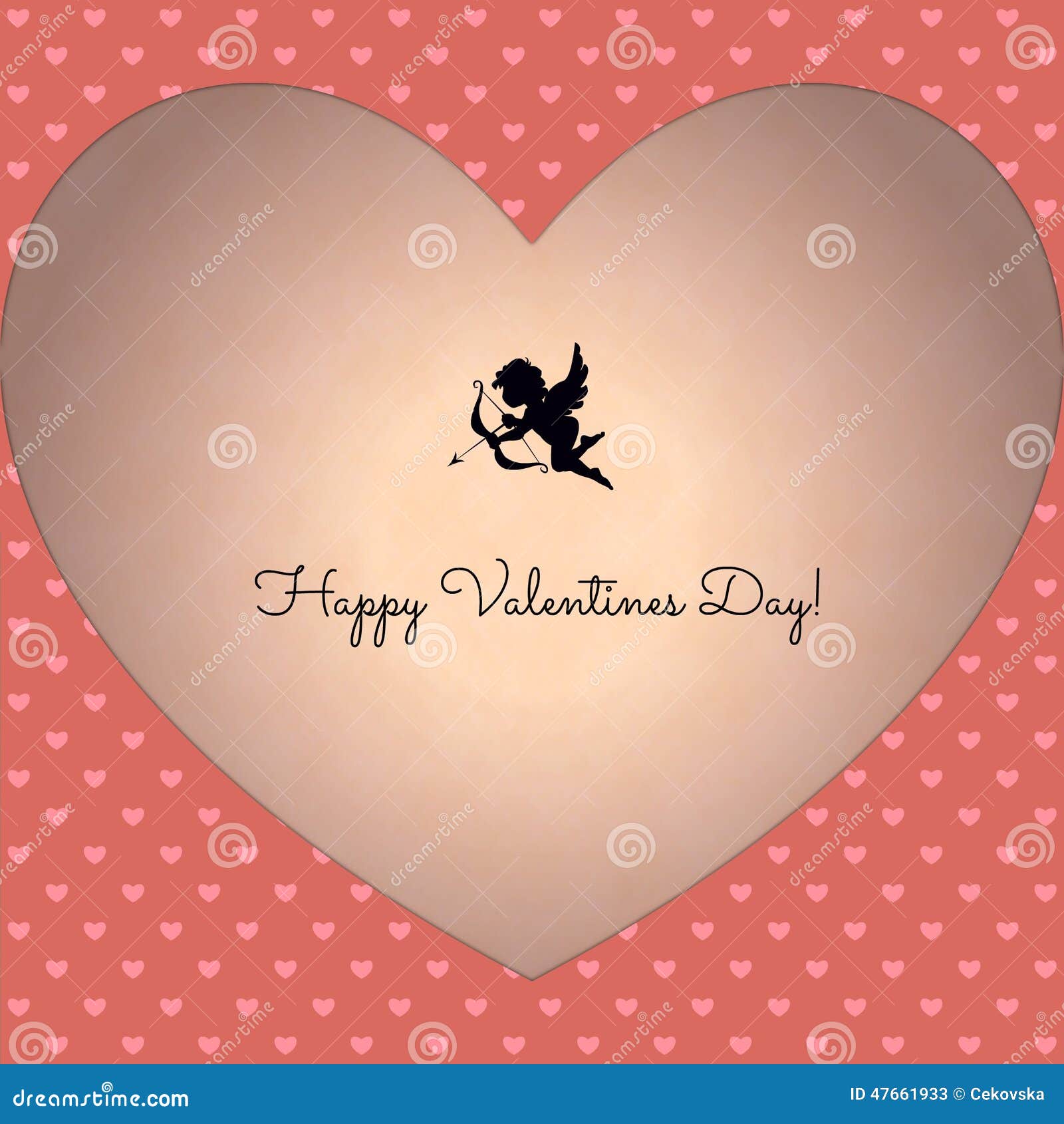 Valentine s Day Card stock illustration. Illustration of shape - 47661933