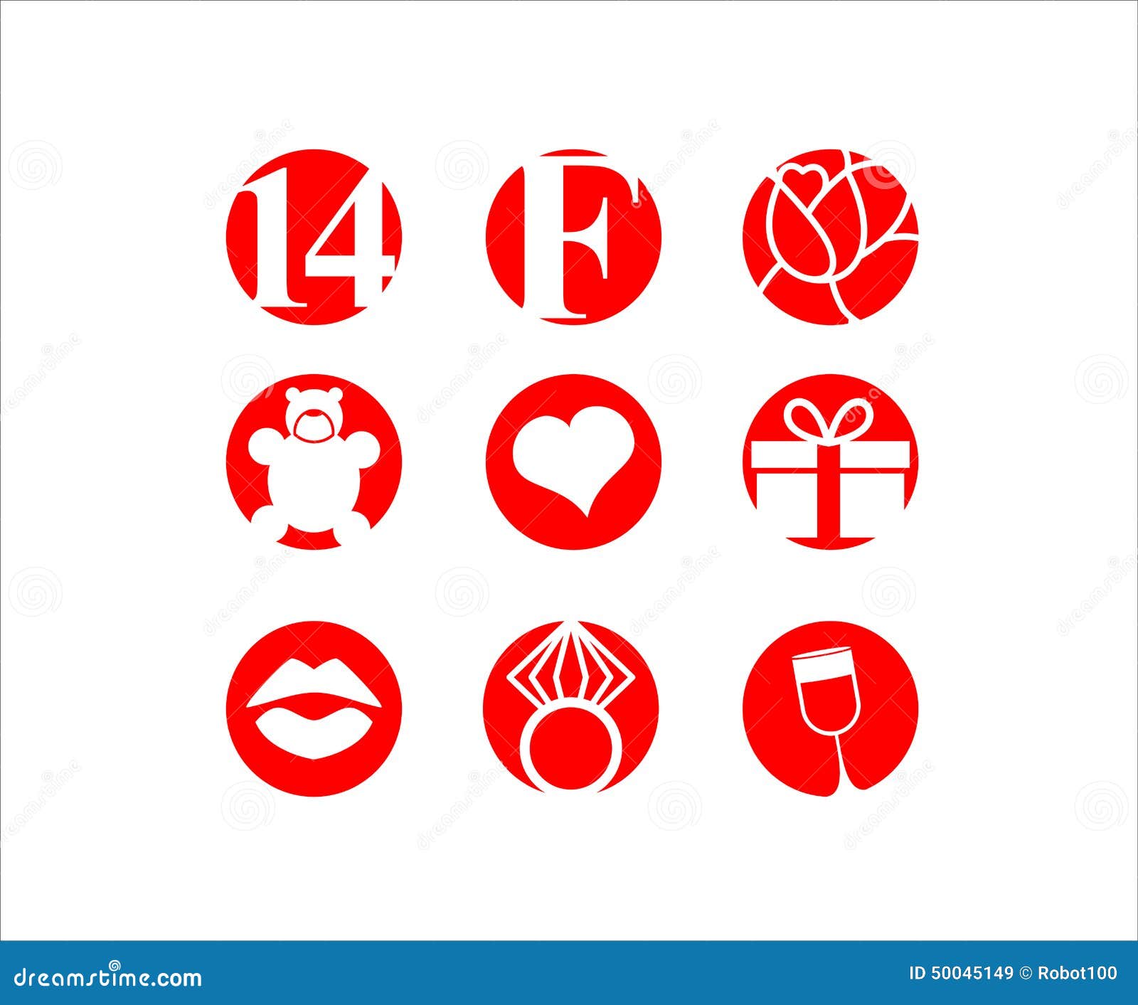 Valentines Day, 14 February, Icon Stock Vector - Illustration of design ...