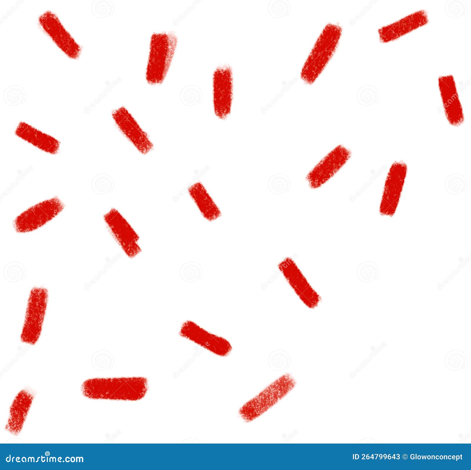 Valentine`s Day Hand Drawing Doodle Confetti Celebration Effect ...