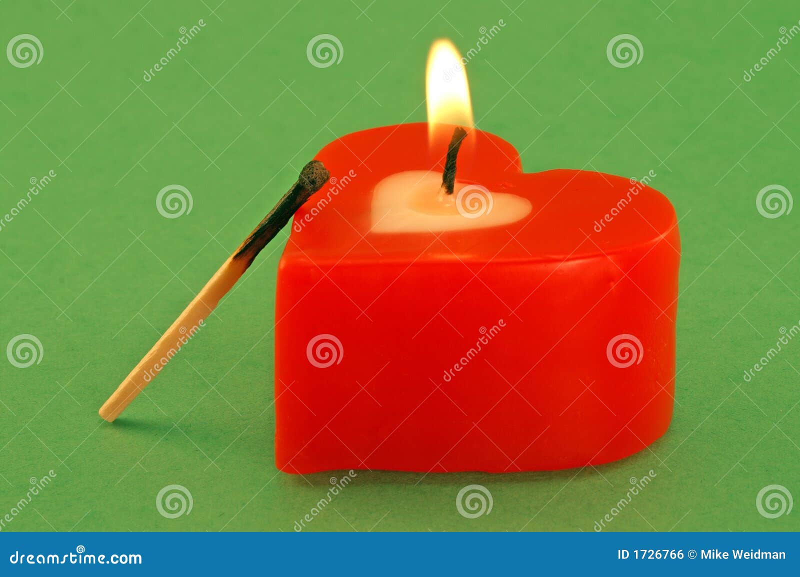 Valentine S Day Heart with Match Stock Photo - Image of couple ...