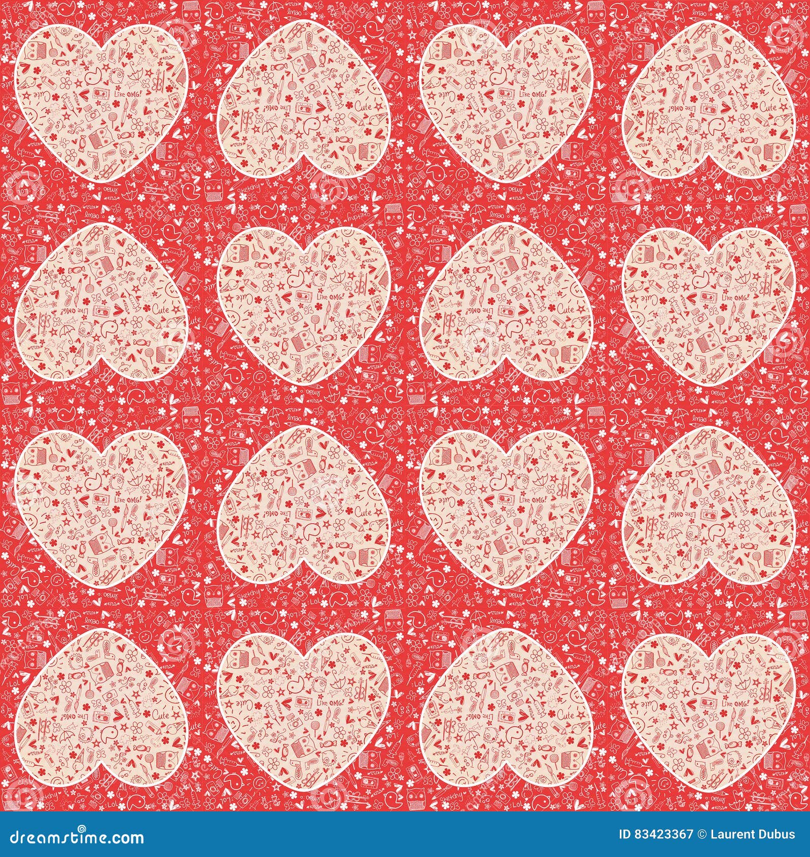 Valentine``s Day - Hearts - Wrap Stock Illustration - Illustration of ...