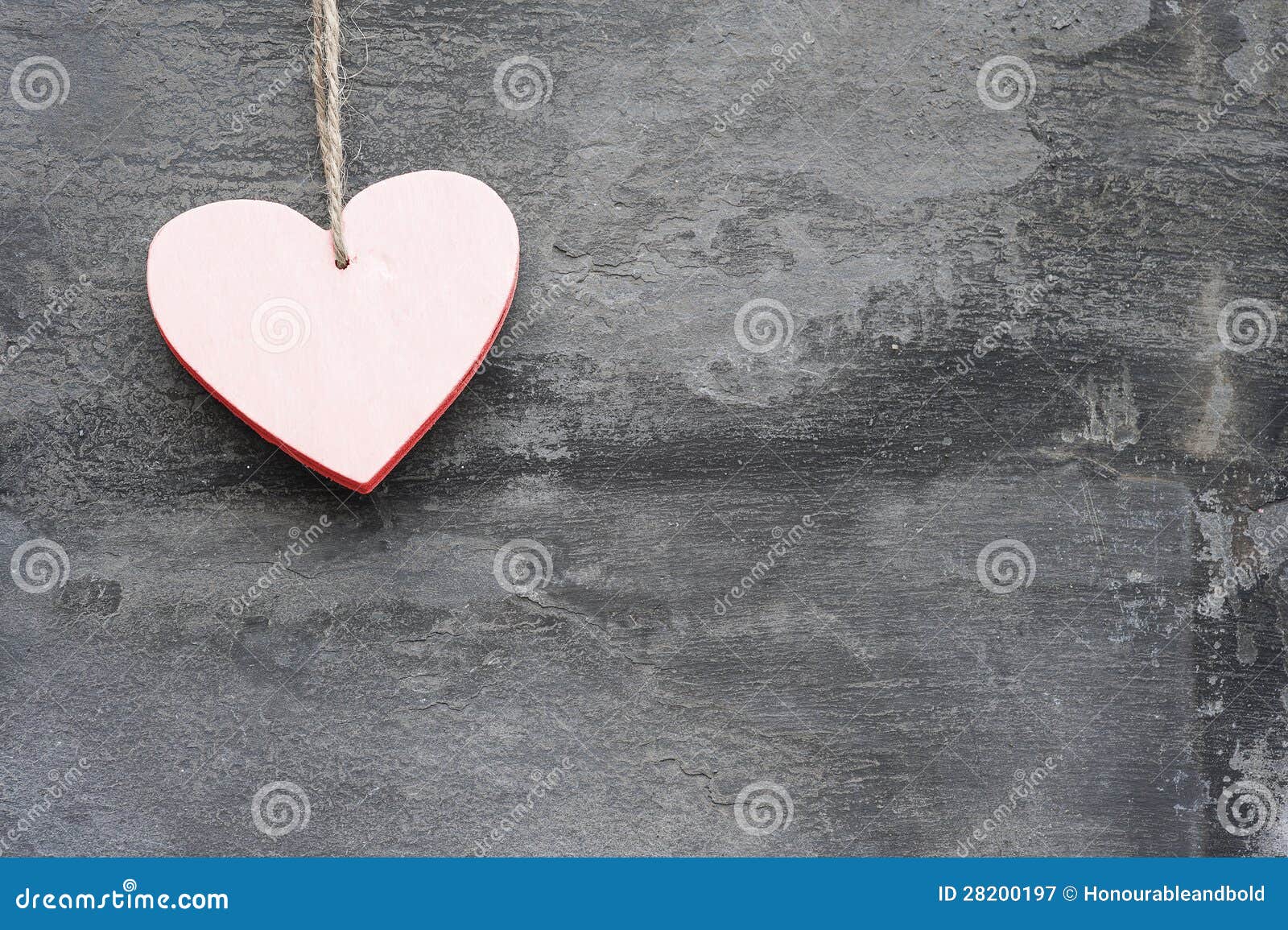 Valentine S Day Love Heart on Rustic Style Background Stock Image ...
