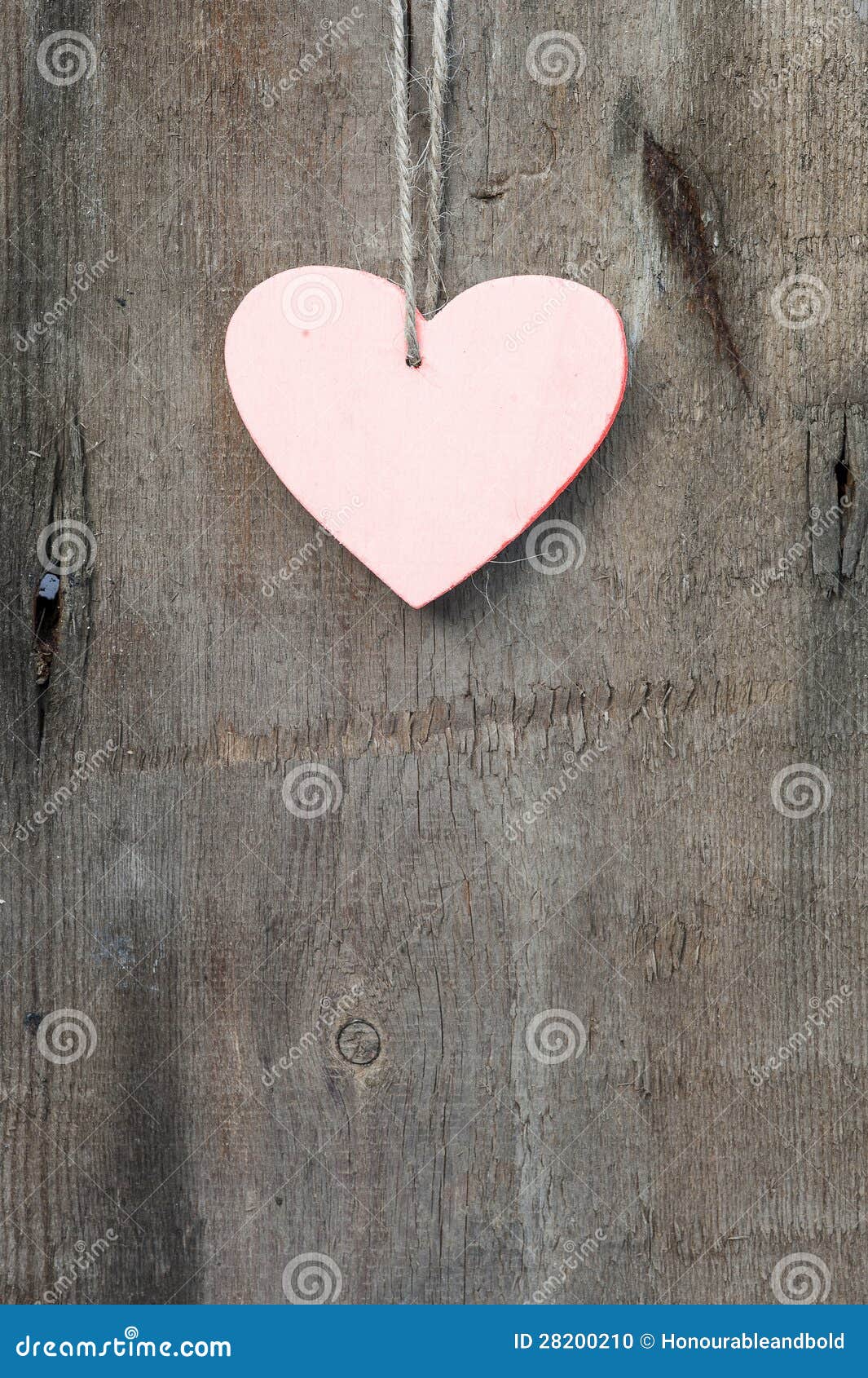 Valentine S Day Love Heart on Rustic Style Background Stock Photo ...